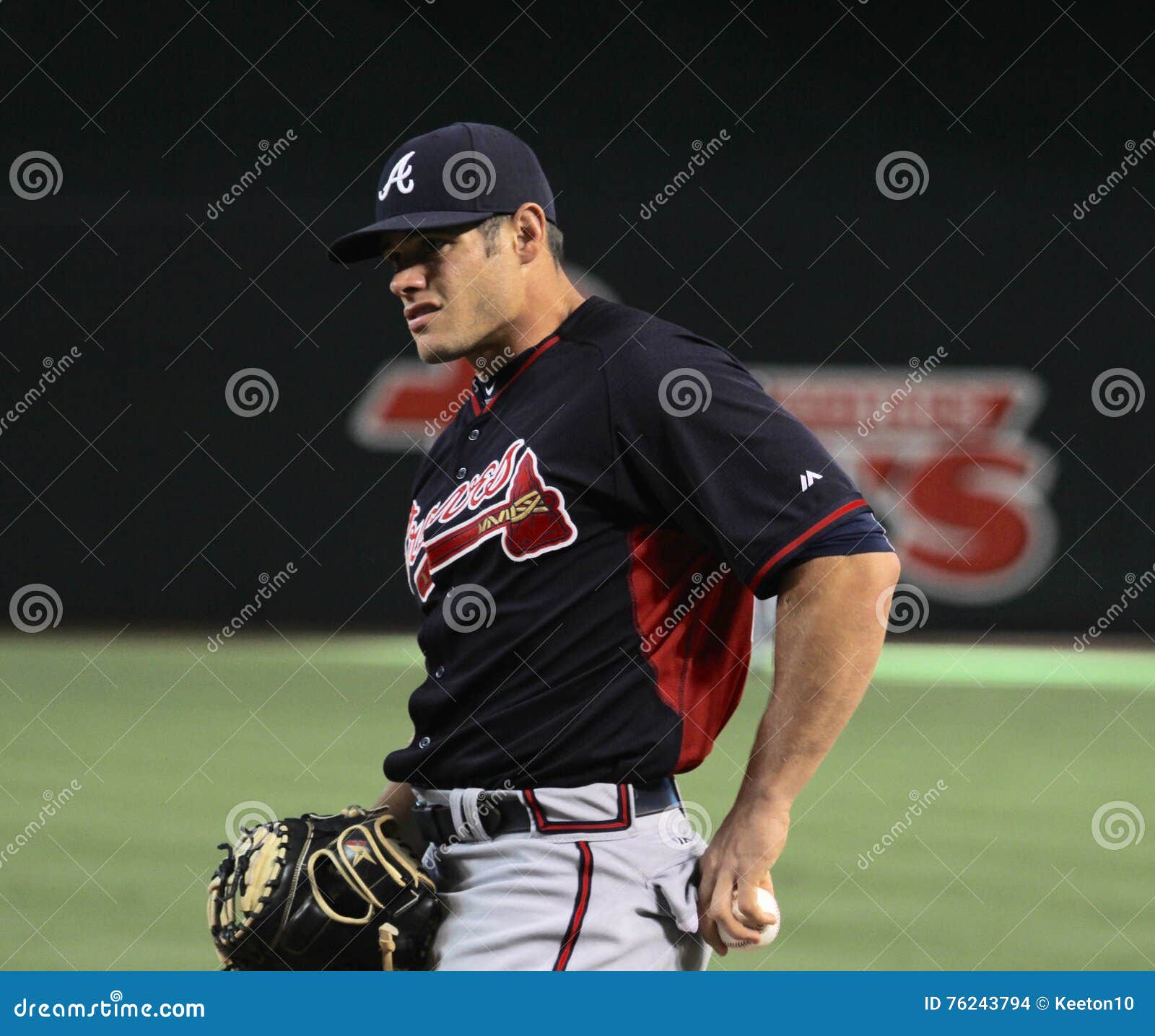 Anthony Recker #20 editorial stock image. Image of catcher - 76243794
