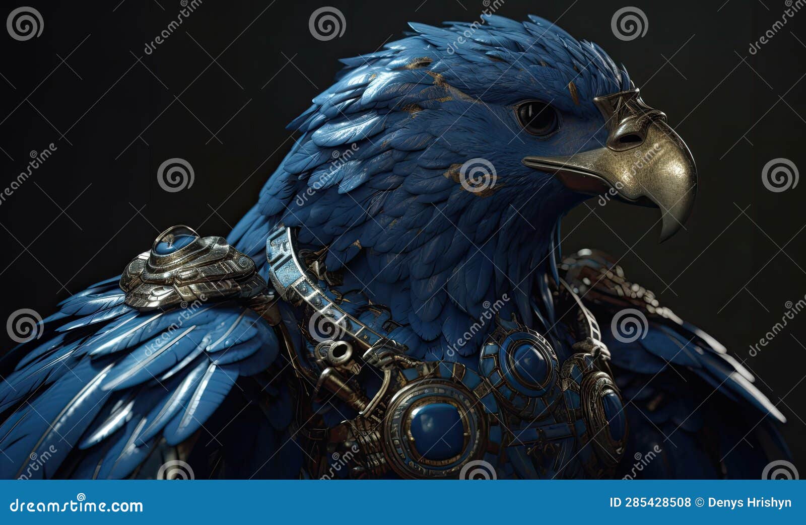 The Anthropomorphic Eagle Exudes a Commanding Presence, Wearing ...