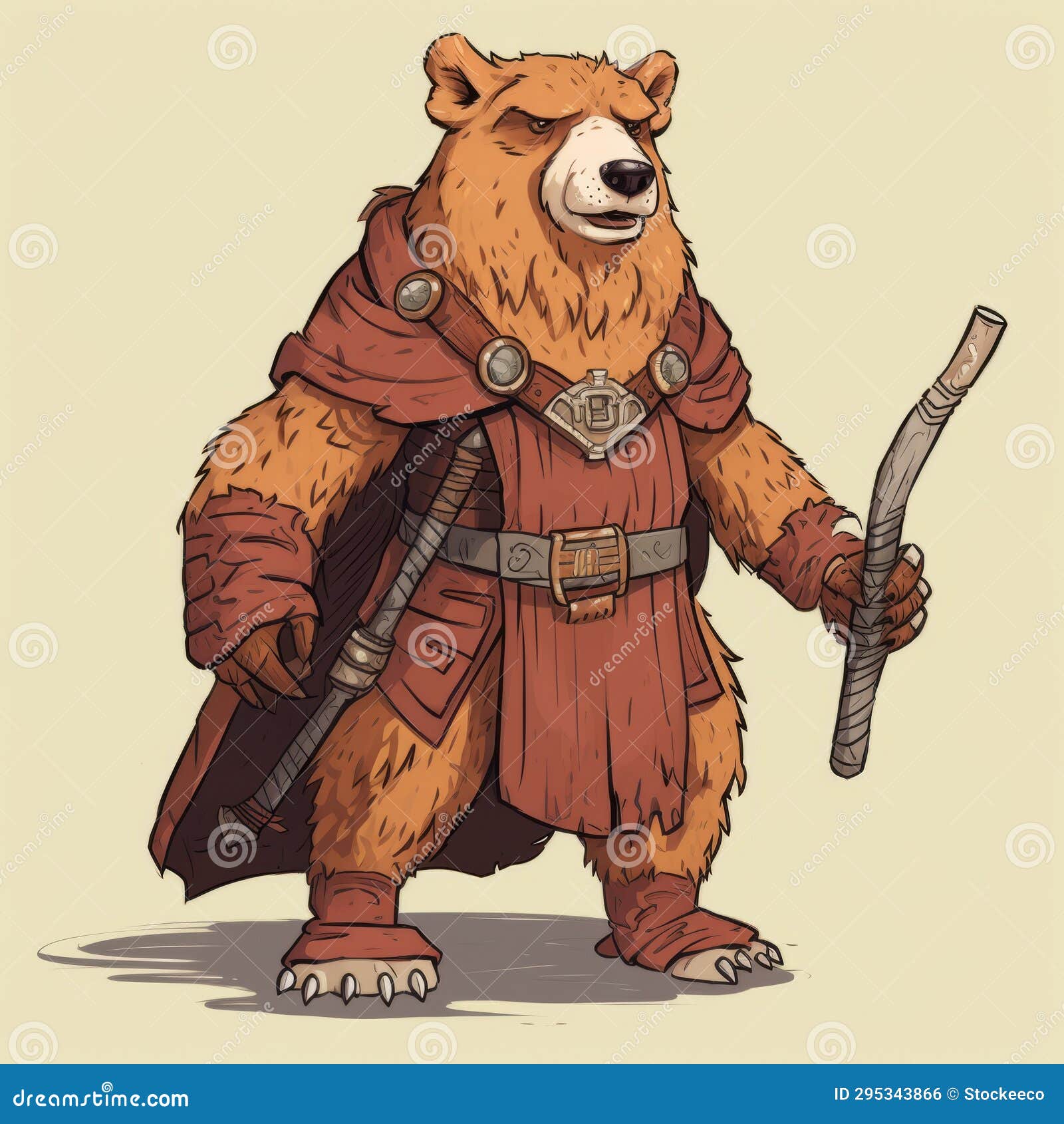 Anthropomorphic Rust Bear God - Dnd 5e - Cliff Chiang Style Stock ...
