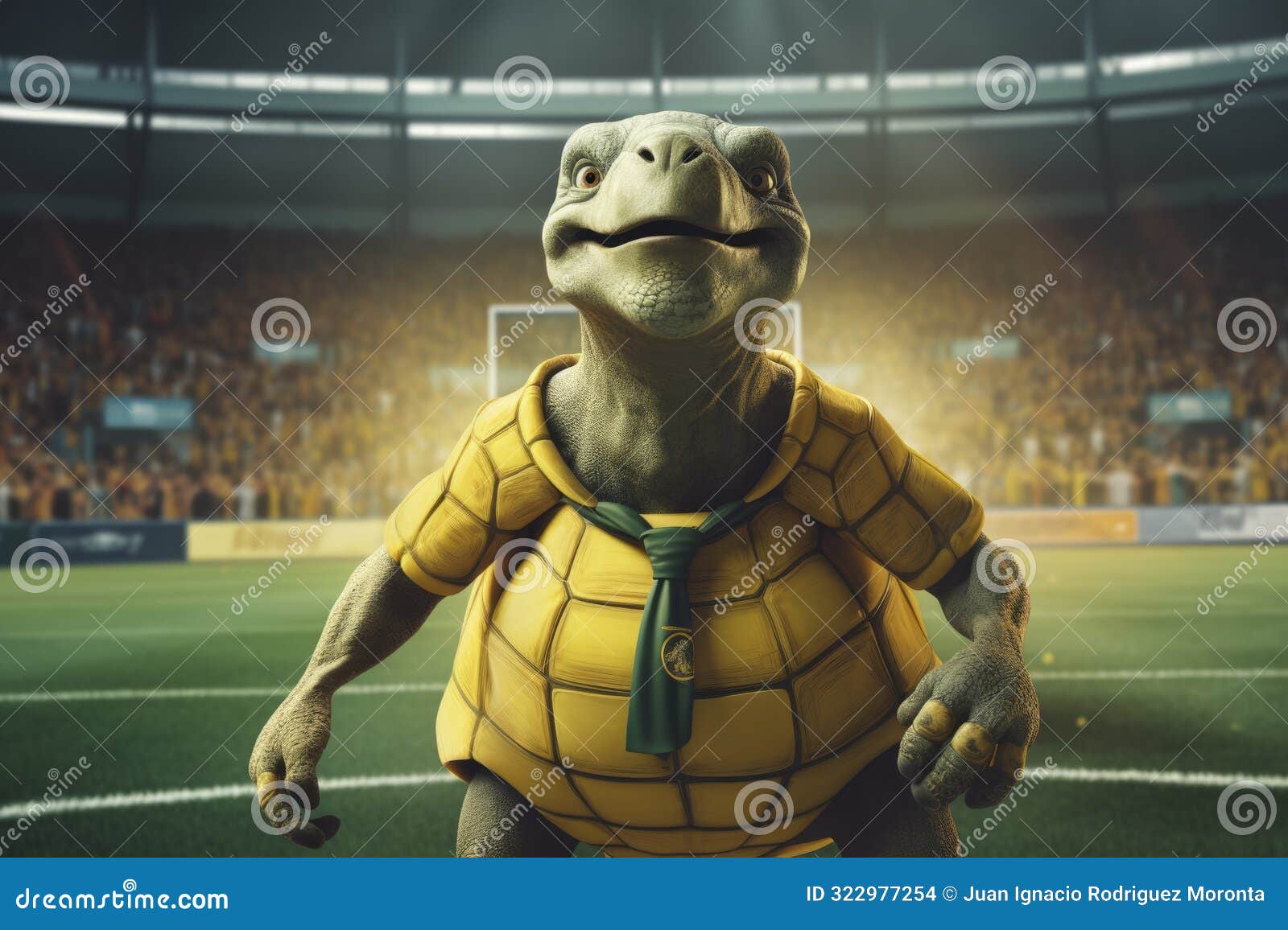 An Anthropomorphic Turtle Dressed In A Suit And Tie, An Elderly ...