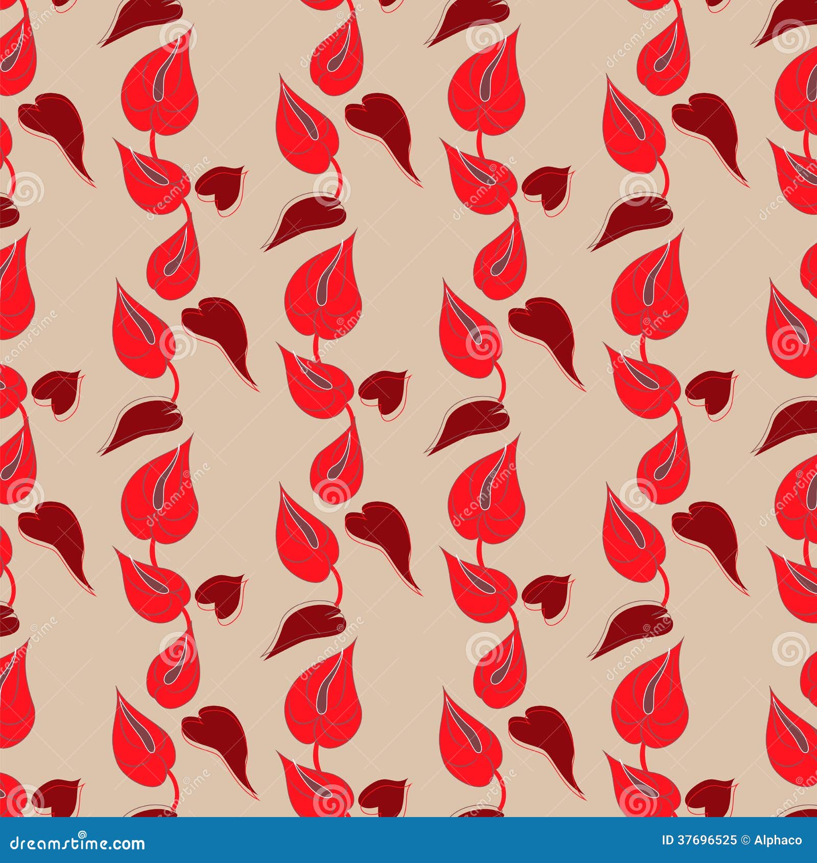 Anthurium pattern stock vector. Illustration of concept - 37696525