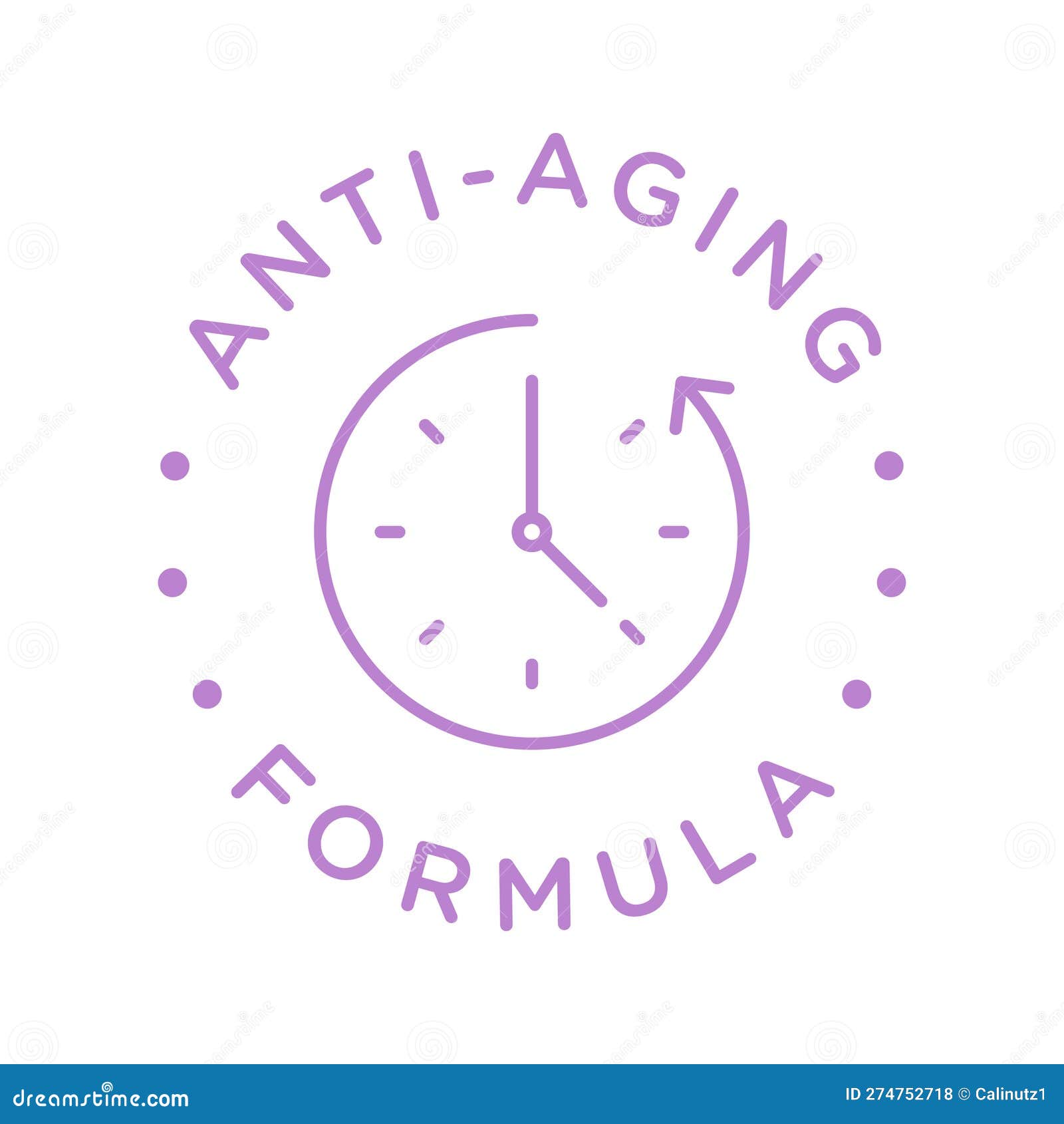Anti Aging Formula Cosmetics Vector Badge Logo Icon Stock Vector ...