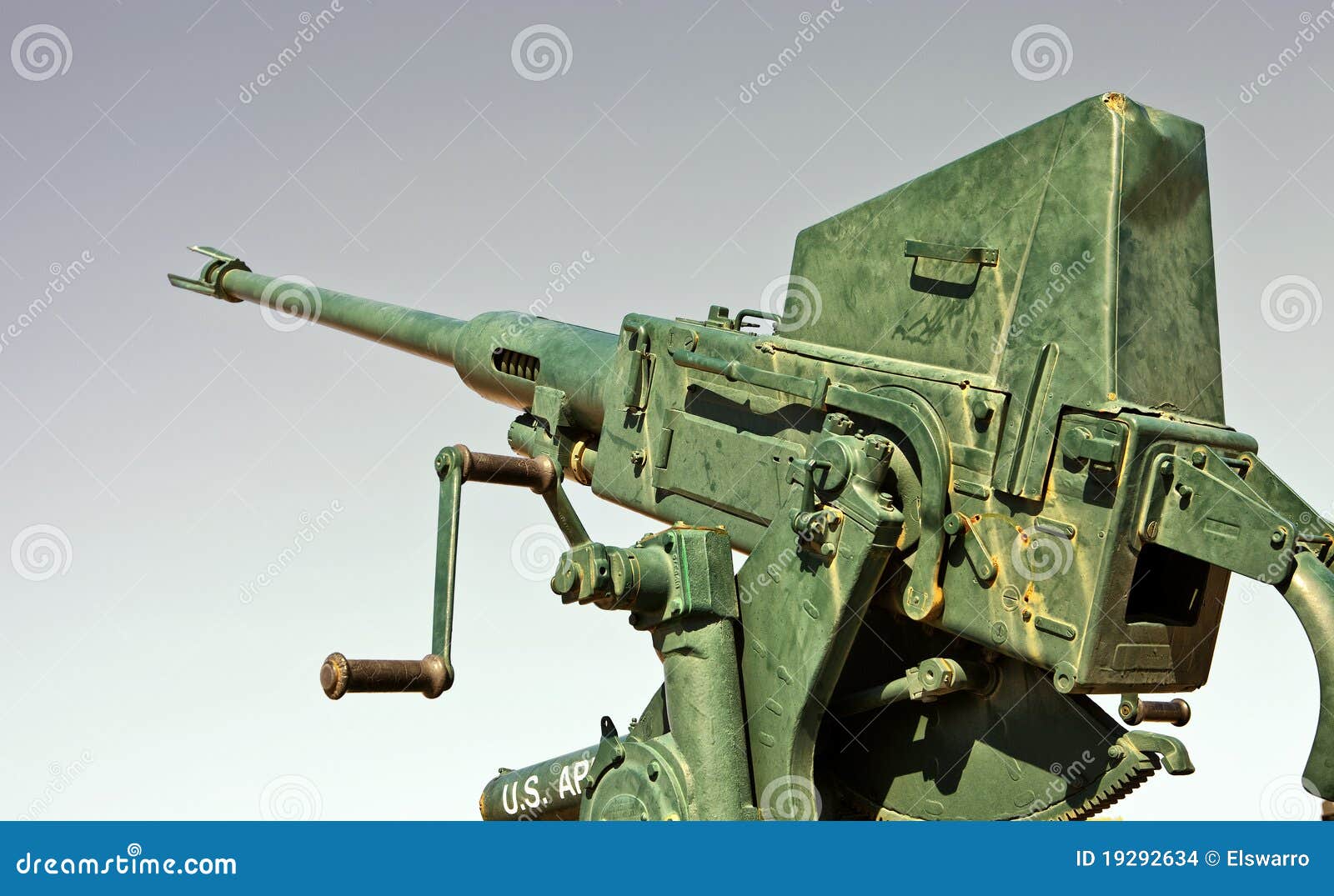 Anti Aircraft Gun stock photo. Image of barrel, artillery - 19292634