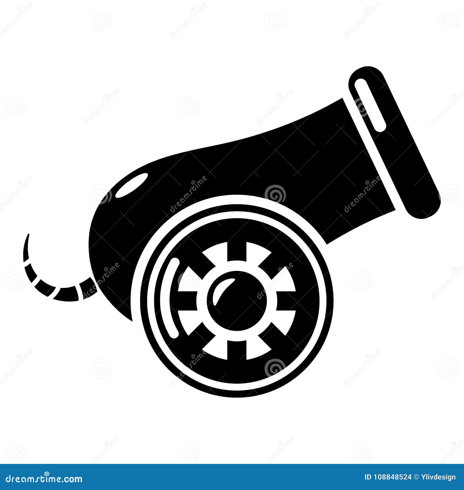 Anti-aircraft Gun Icon, Simple Style. Stock Vector - Illustration of ...