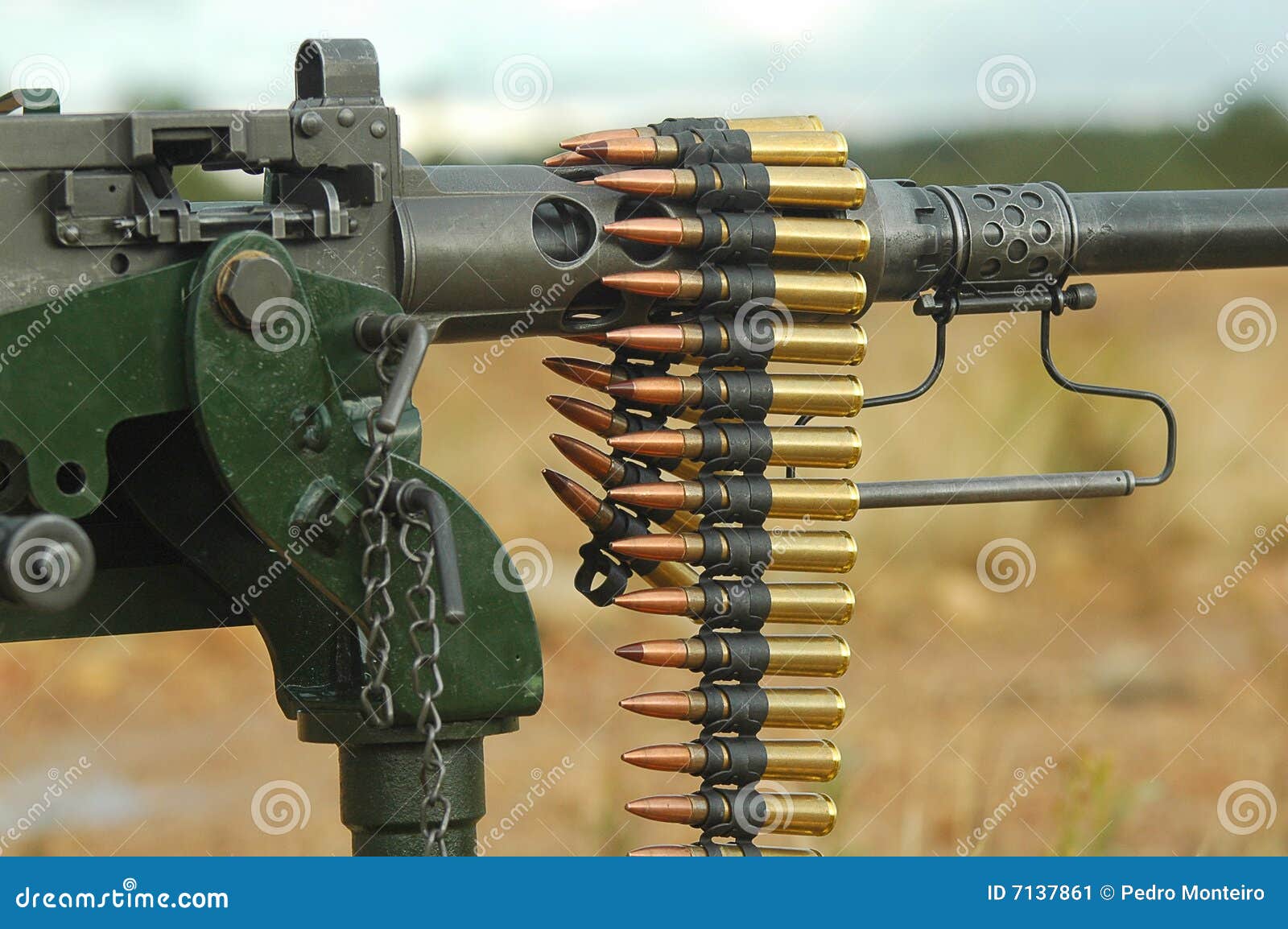Anti-Aircraft Machine Gun stock image. Image of military - 7137861