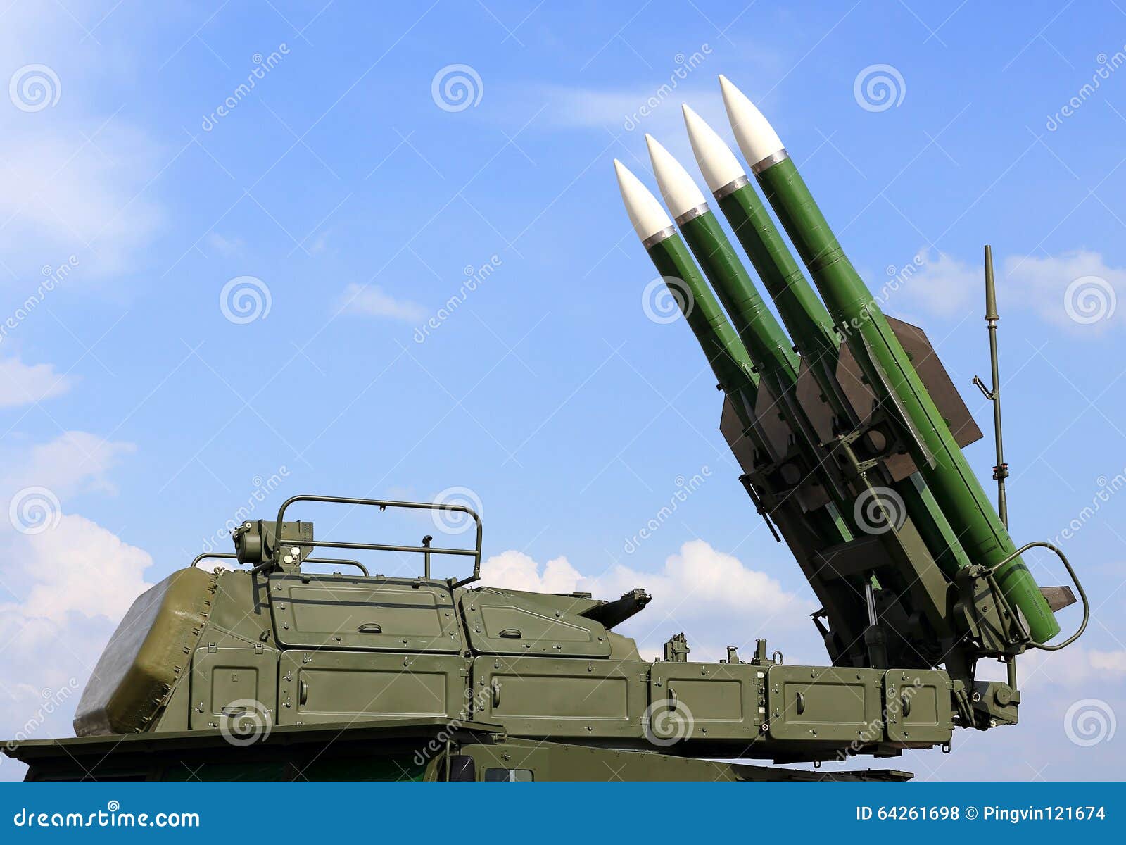 Anti-aircraft Missile System Stock Photo - Image of four, defense: 64261698