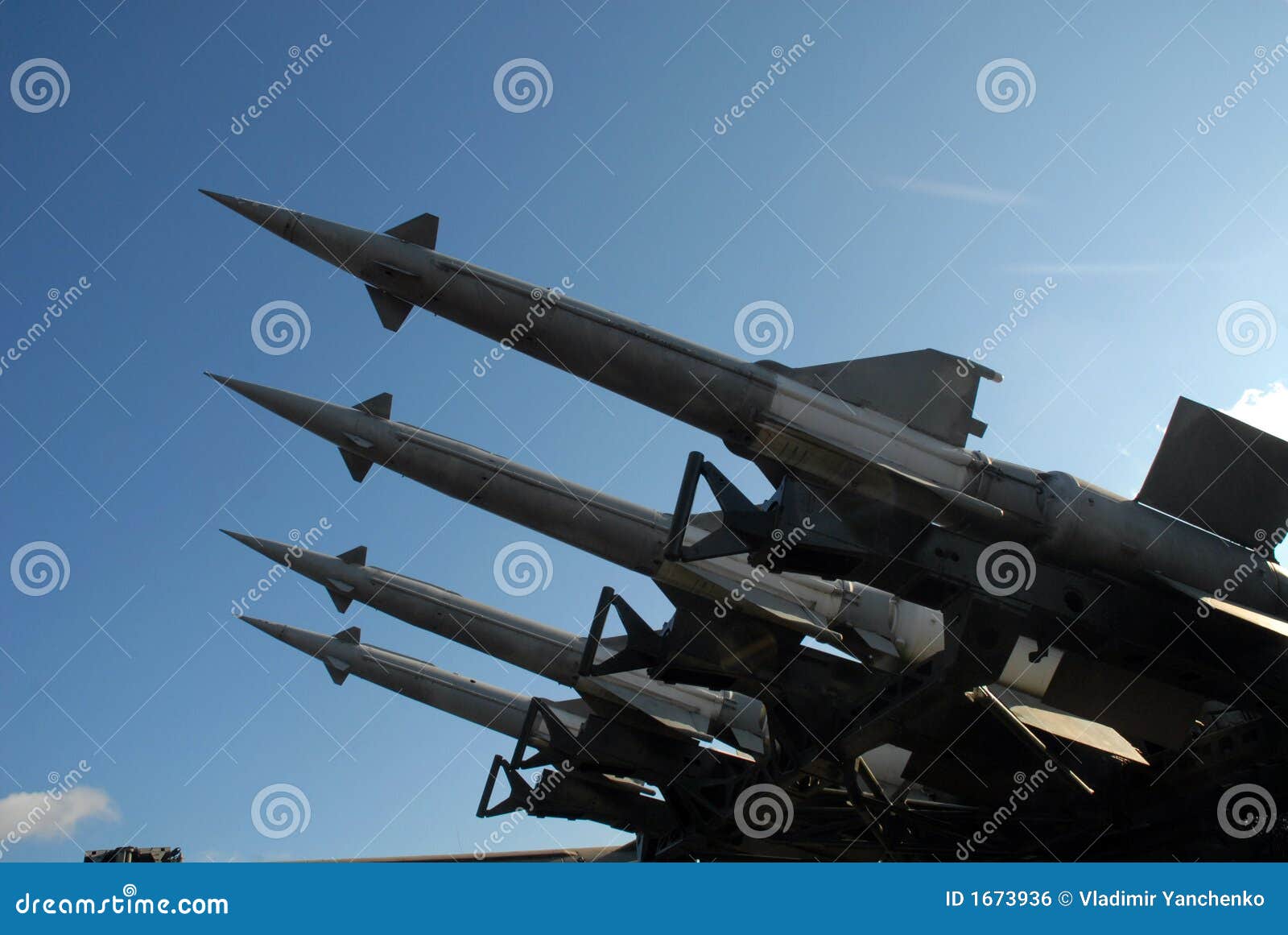 Anti aircraft rocket 5B27 stock photo. Image of destruction - 1673936