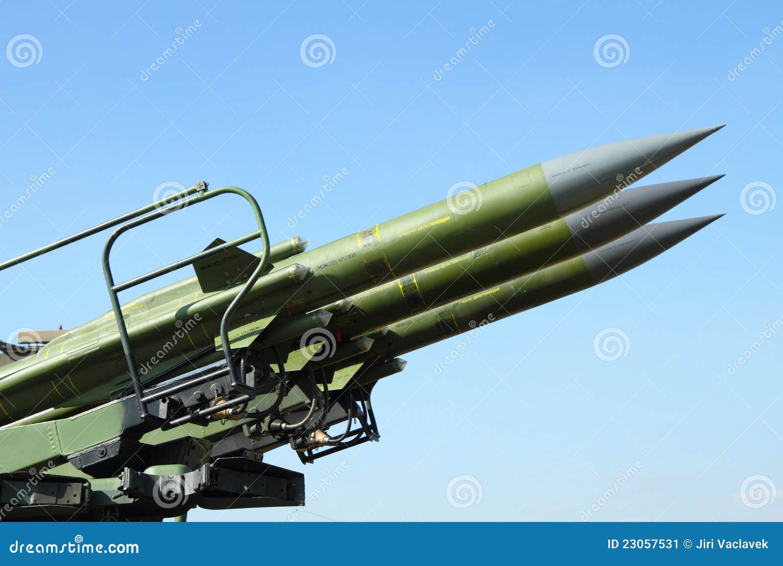 Anti aircraft rockets stock image. Image of ballistic - 23057531