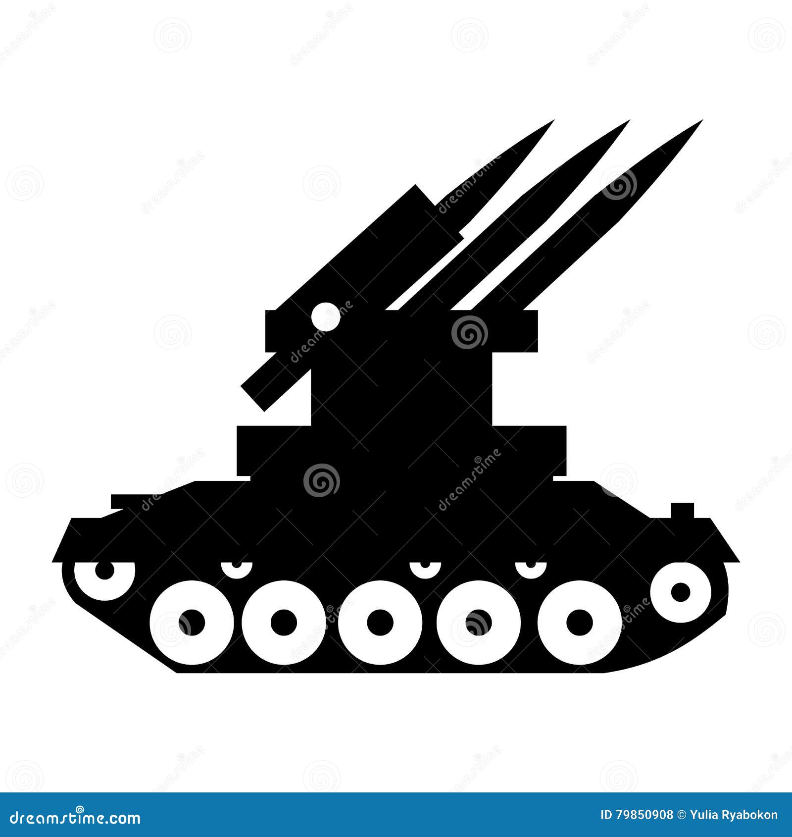 Anti-aircraft Warfare Simple Icon Stock Vector - Illustration of ...