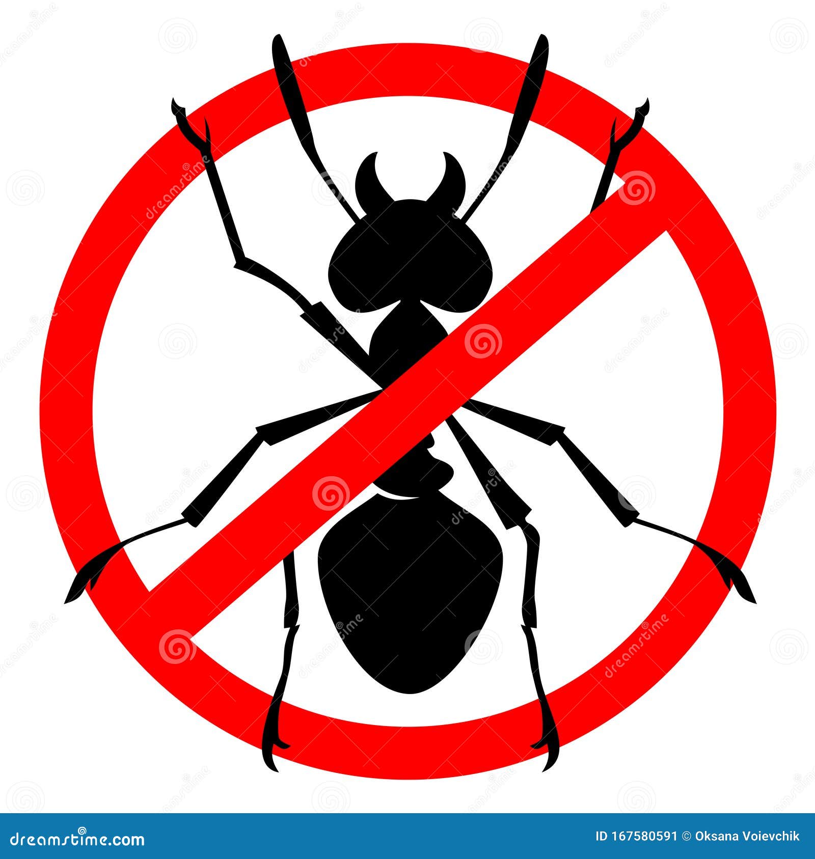 Anti ant symbol vector stock vector. Illustration of silhouette - 167580591