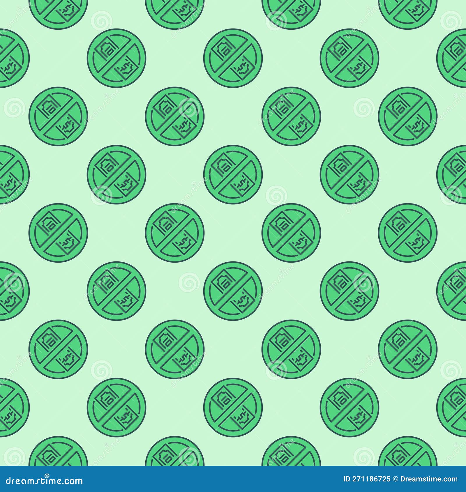 Anti Bribery Vector Corruption Ban Colored Seamless Pattern Stock ...