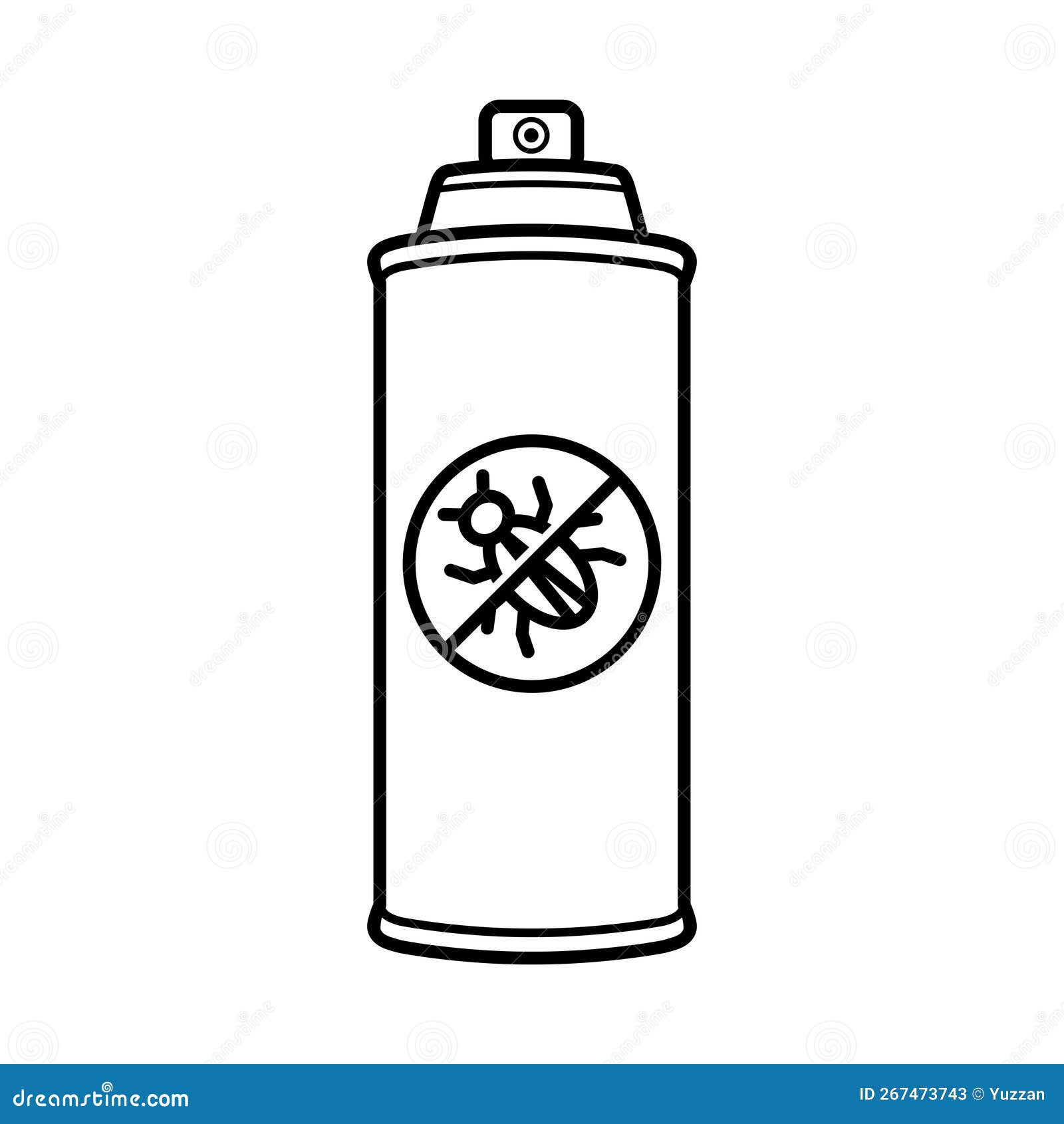 Anti Bugs Spray, Insects Repellent Icon Vector Stock Vector ...