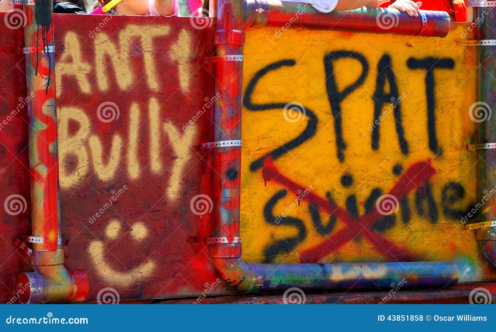 Anti-bully sign stock photo. Image of parade, help, prevention - 43851858