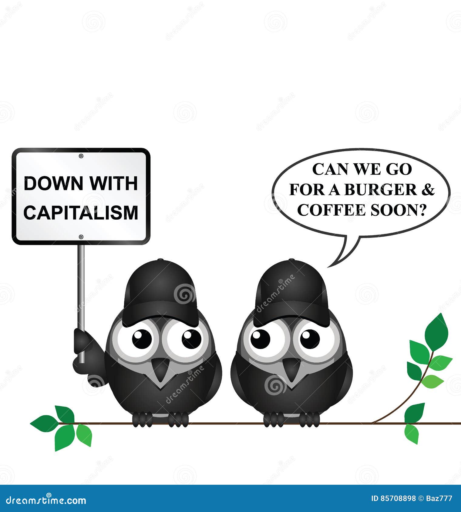 Anti capitalism protest stock vector. Illustration of demonstrating ...