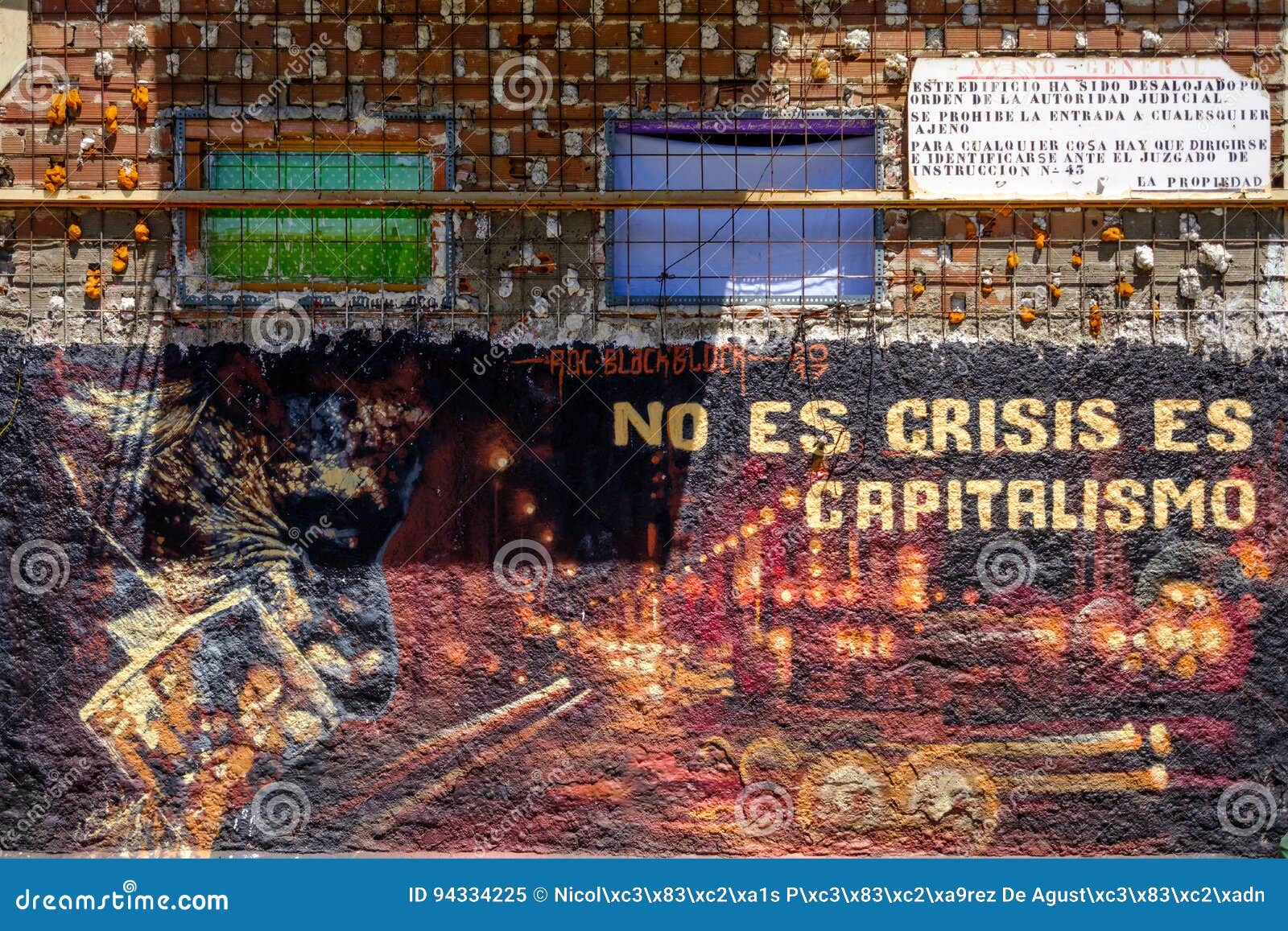Anti-capitalist Graffiti on Abandoned Building Wall Editorial Image ... Anti-capitalist Graffiti on Abandoned Building Wall Editorial Image ...