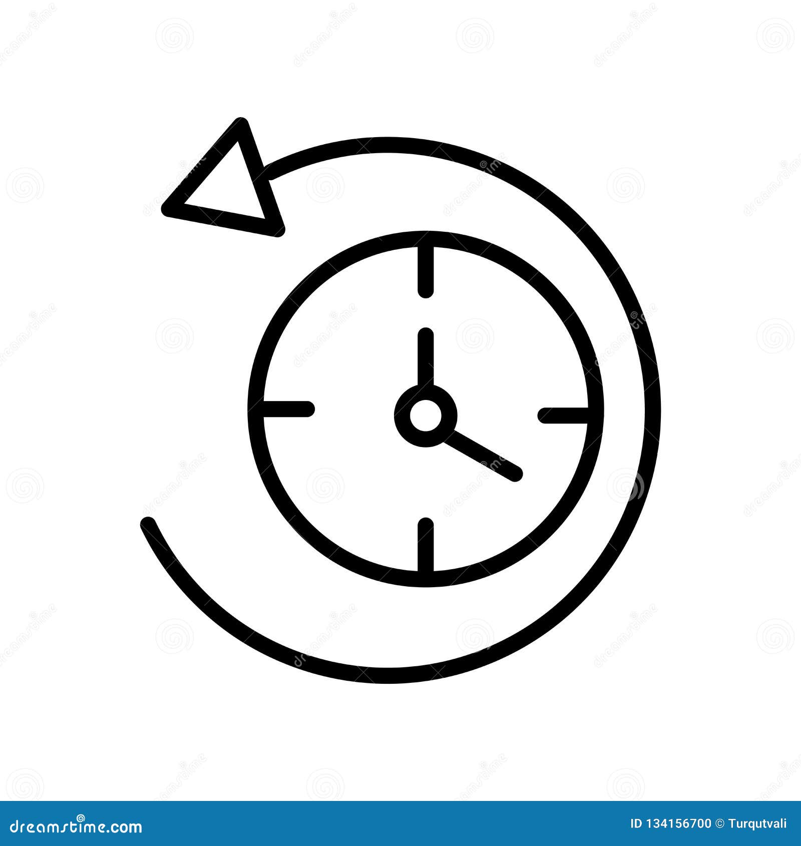 Anti Clockwise Icon In Trendy Design Style. Anti Clockwise Icon ...