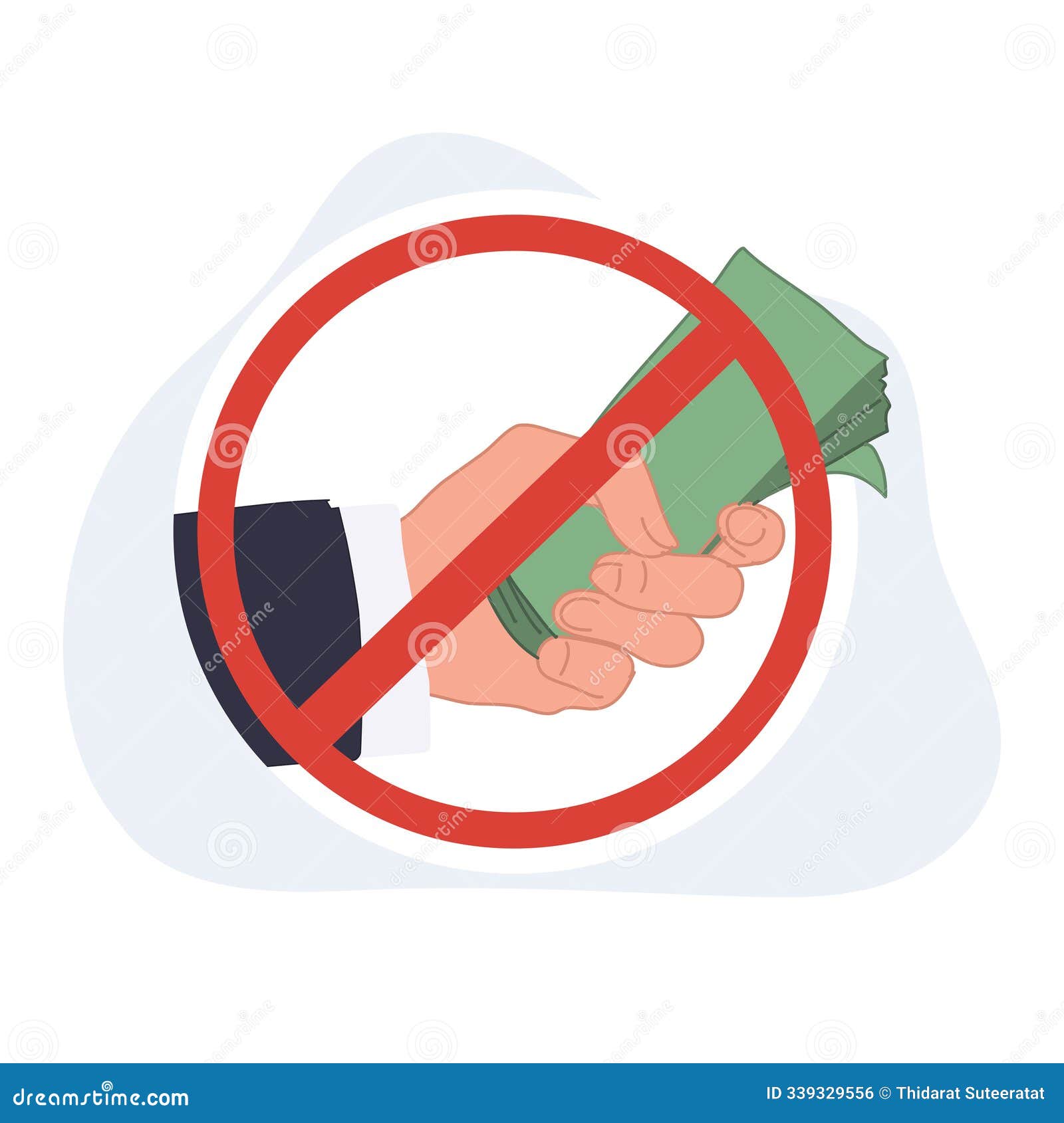 Anti Corruption Sign. Stop Bribery, Corruption Prevention Symbol Stock ...