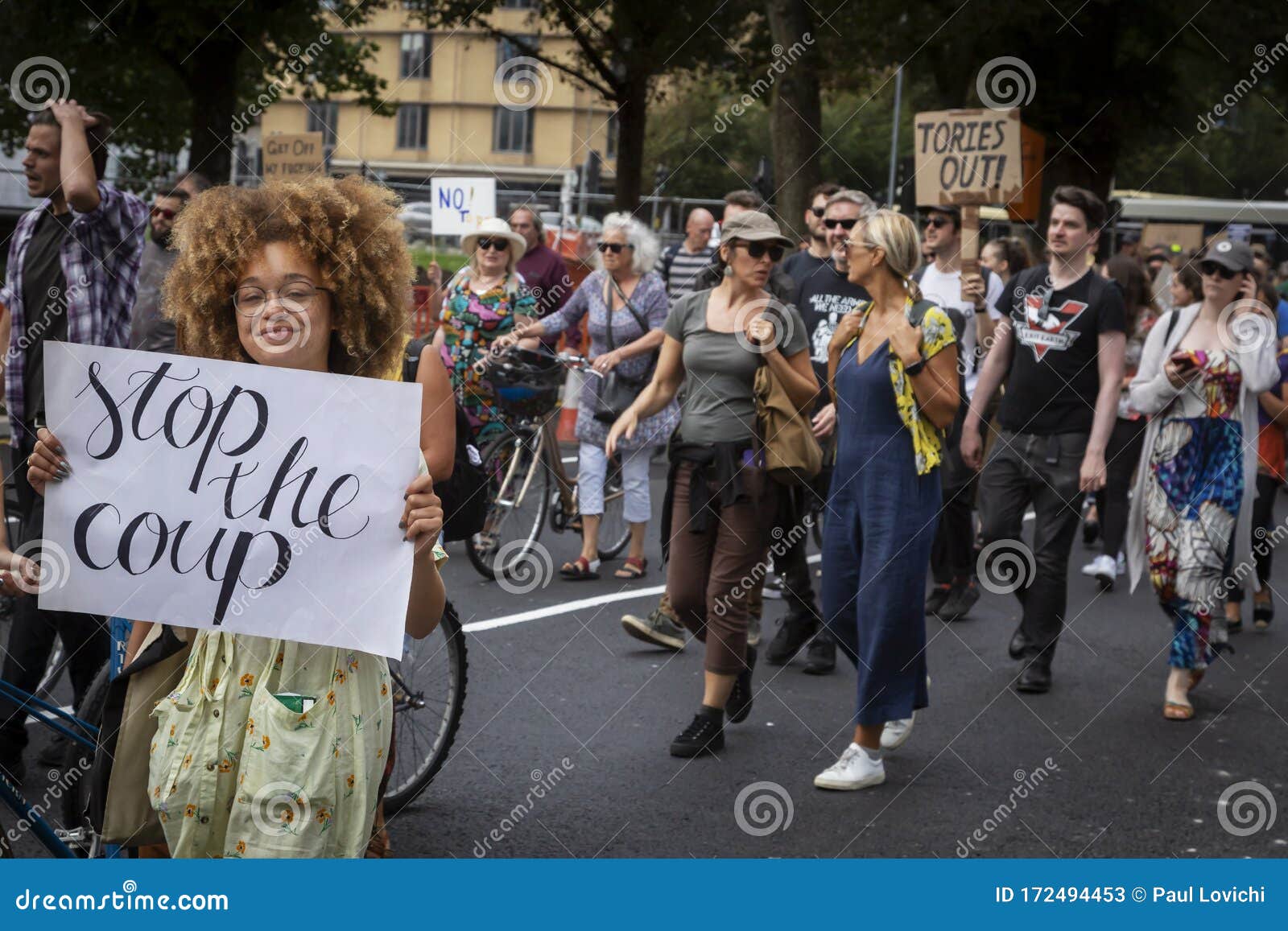 Anti Coup Protesters in Brighton Editorial Stock Photo - Image of tory ...