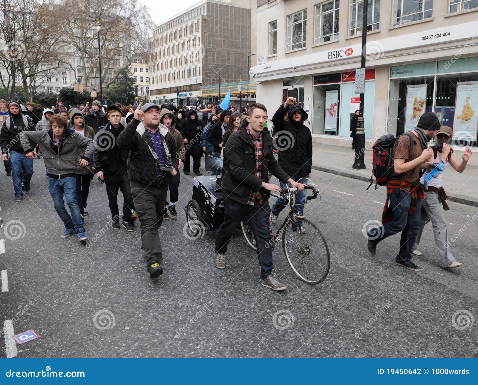 Anti-Cuts Protest in London Editorial Photography - Image of crisis ...