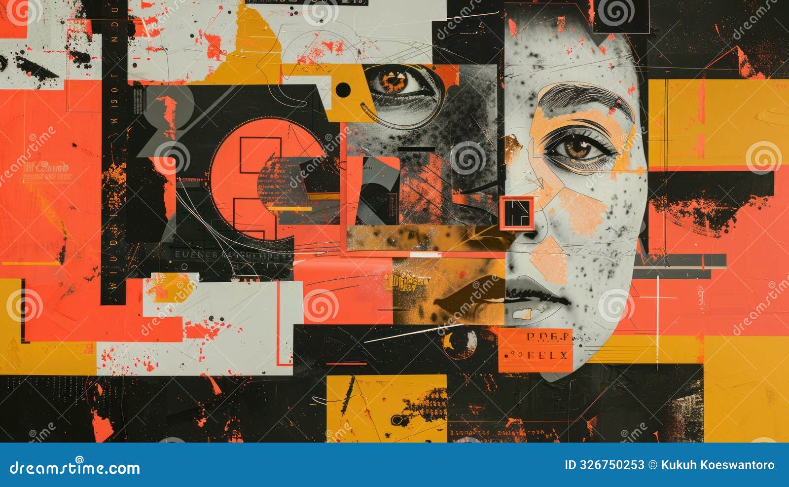 Anti-Design a Rebellious Style with Mixed Fonts Background Stock ...