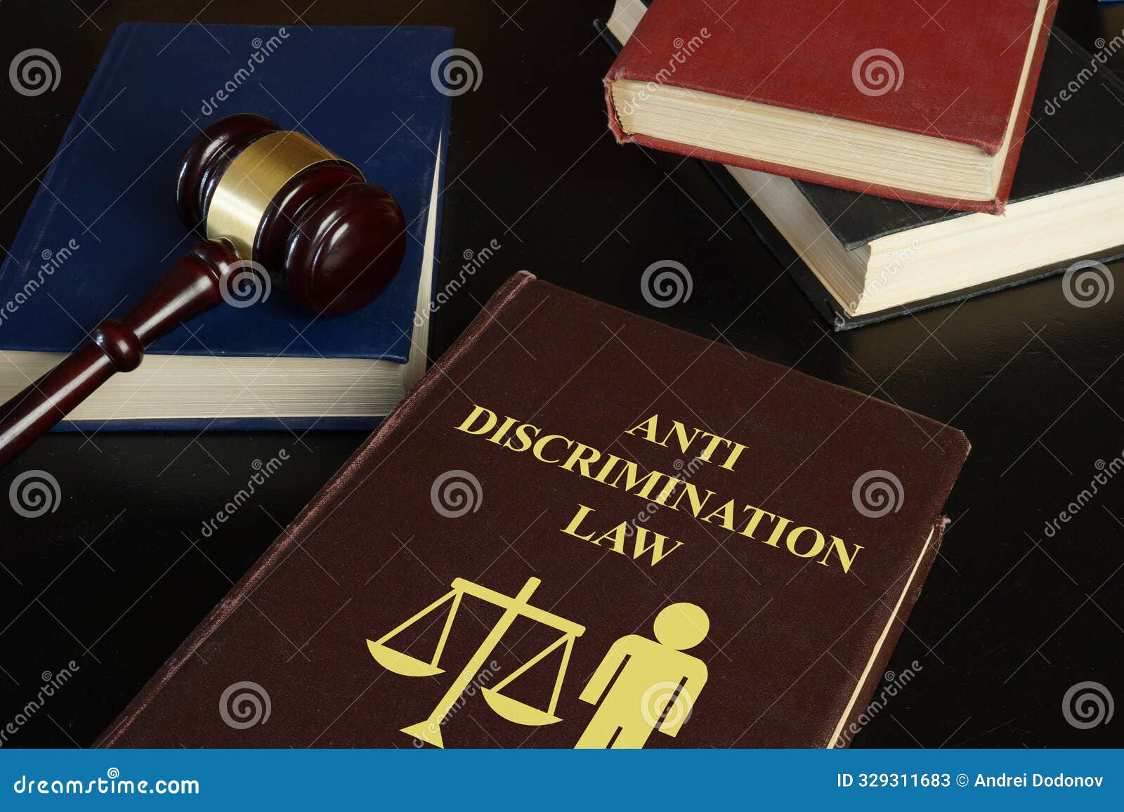 Anti Discrimination Law is Shown Using the Text Stock Image - Image of ...
