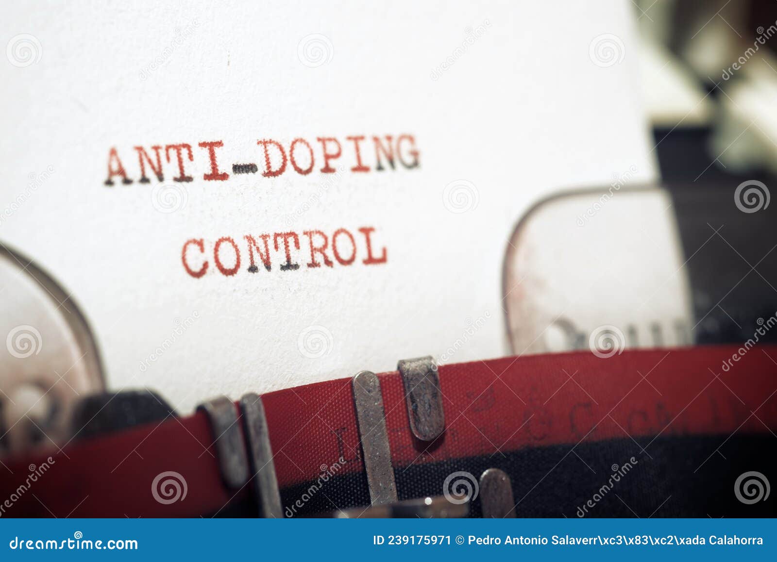 Anti-doping Control Concept Stock Image - Image of doping, paper: 239175971