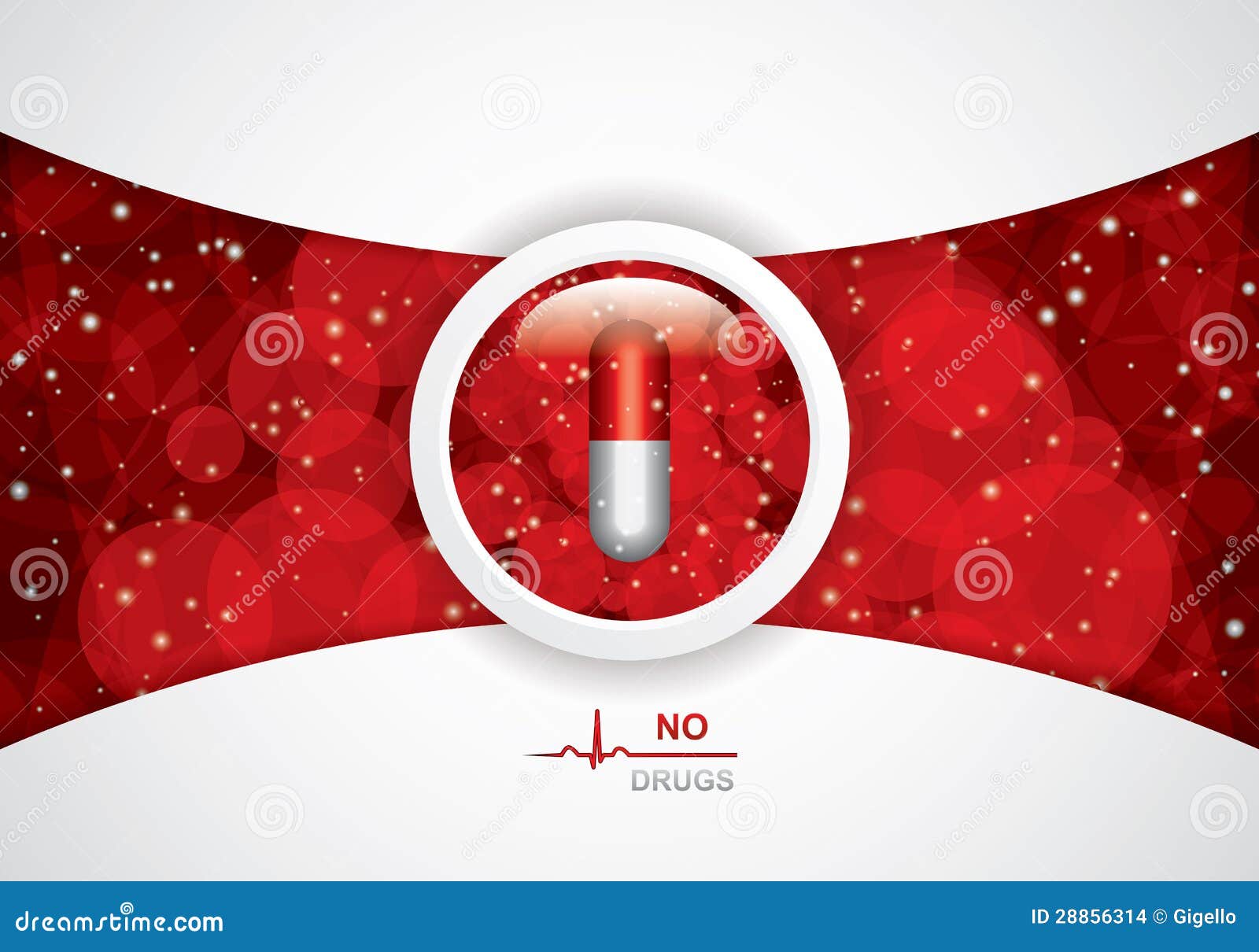 Anti Drug Medical Background Stock Vector - Illustration of capsule ...