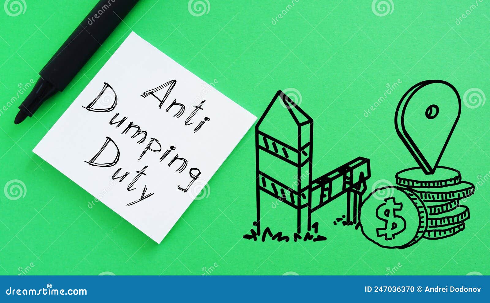 Anti-Dumping Duty is Shown Using the Text Stock Photo - Image of ...