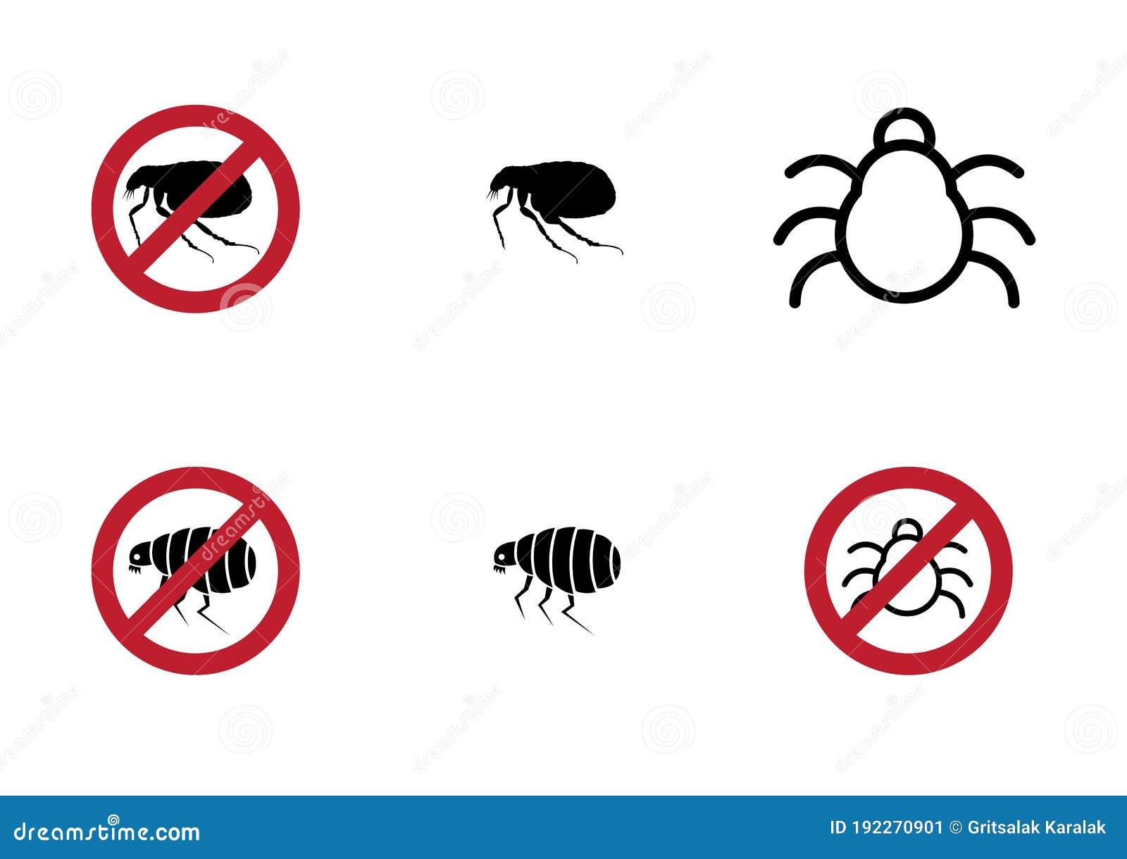 Flea, Icon In Line Design. Flea, Insect, Parasite, Pest, Jump, Small ...