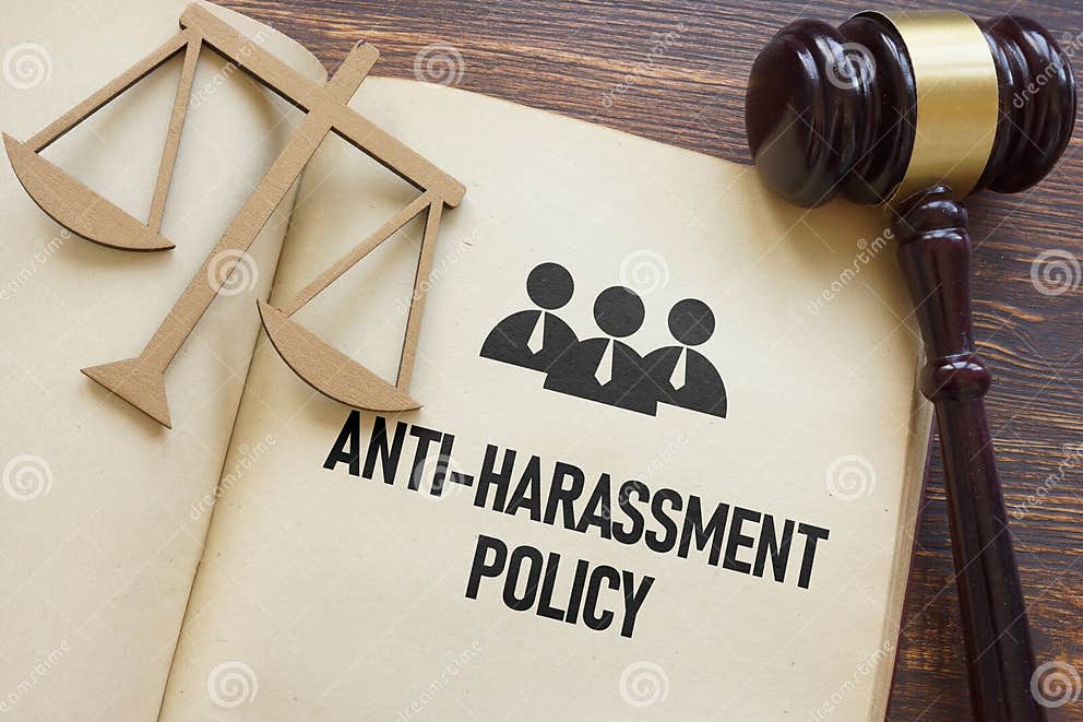 Anti-harassment Policy Concept is Shown Using the Text Stock Photo ...