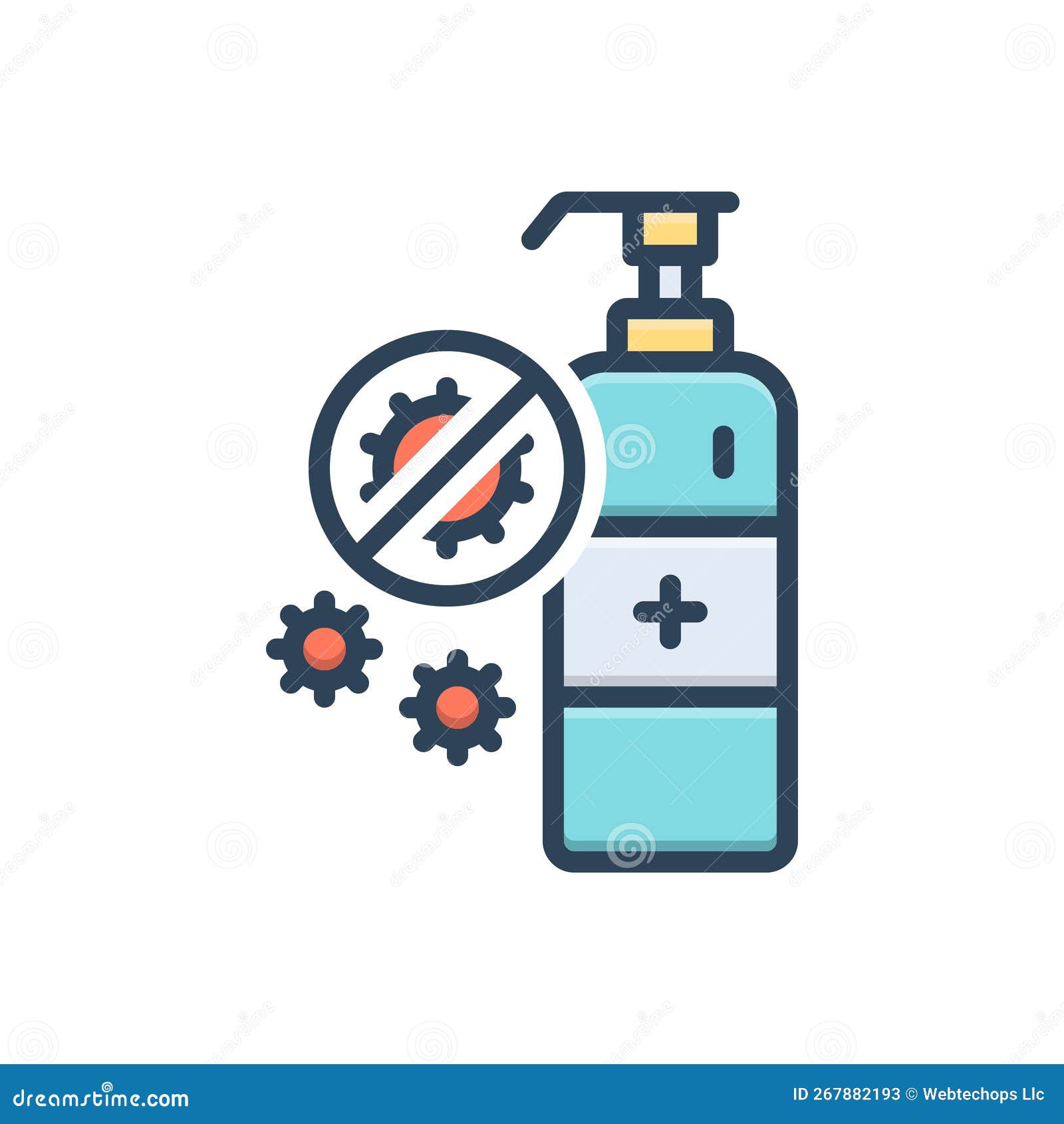 Color Illustration Icon for Anti, Germs and Bacteria Stock Vector ...