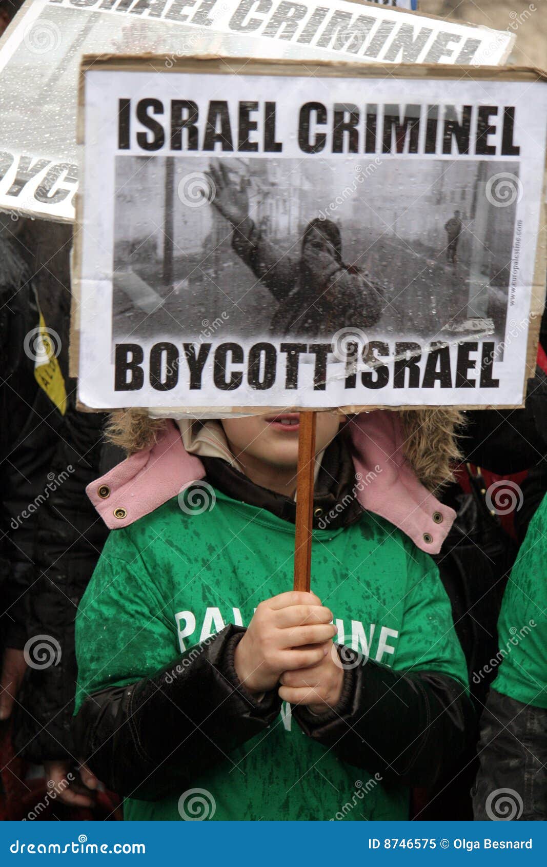 Anti-Israeli Protests in Paris Editorial Image - Image of poster ...