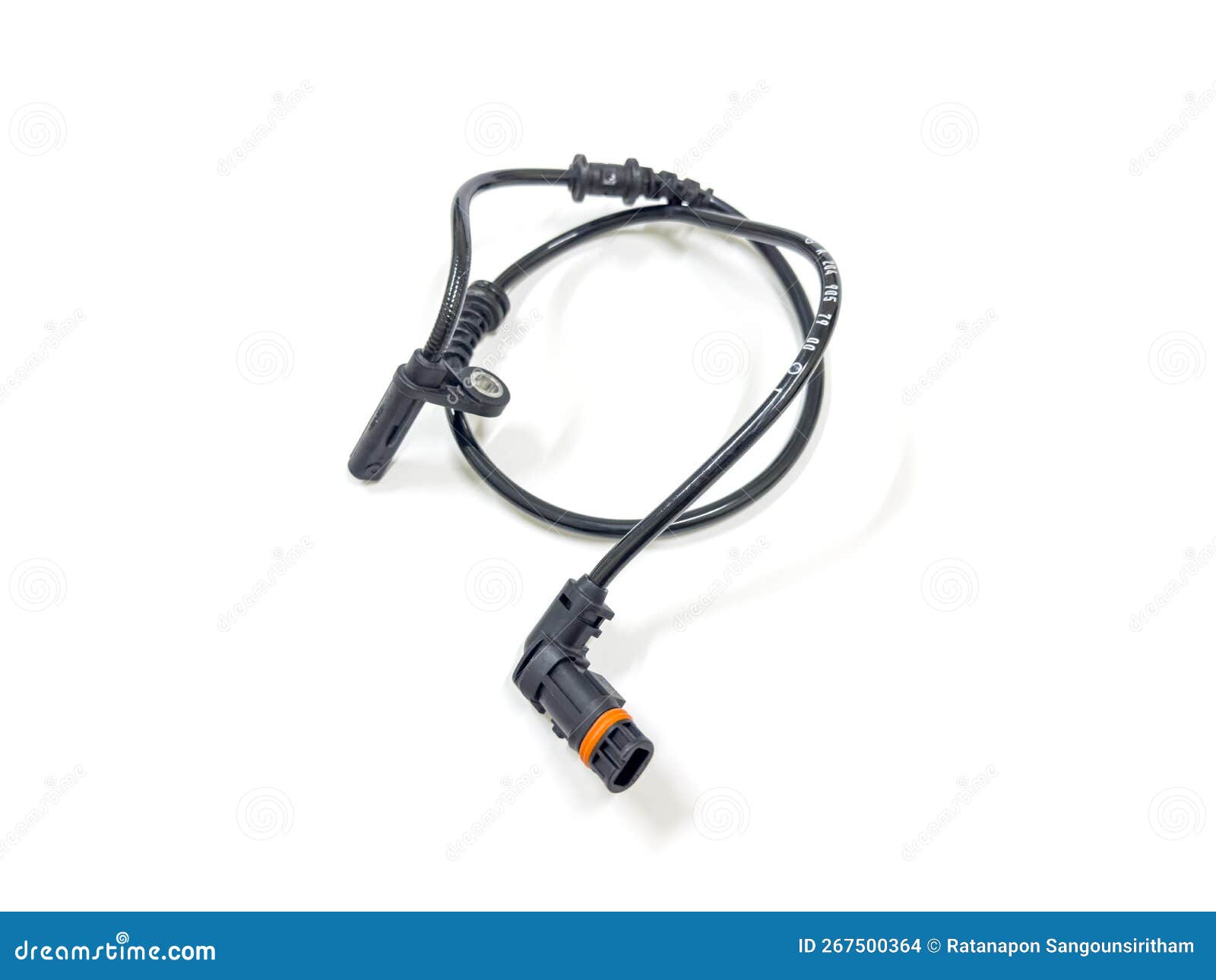 Anti-lock Braking System ABS Sensor on White Background, Car ...