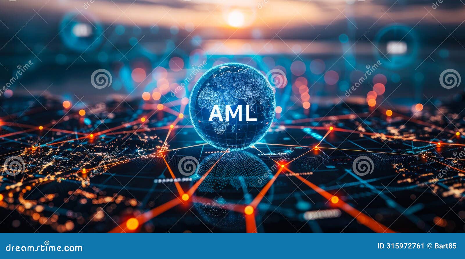 Anti-Money Laundering AML Concept - Secure Financial Transactions ...