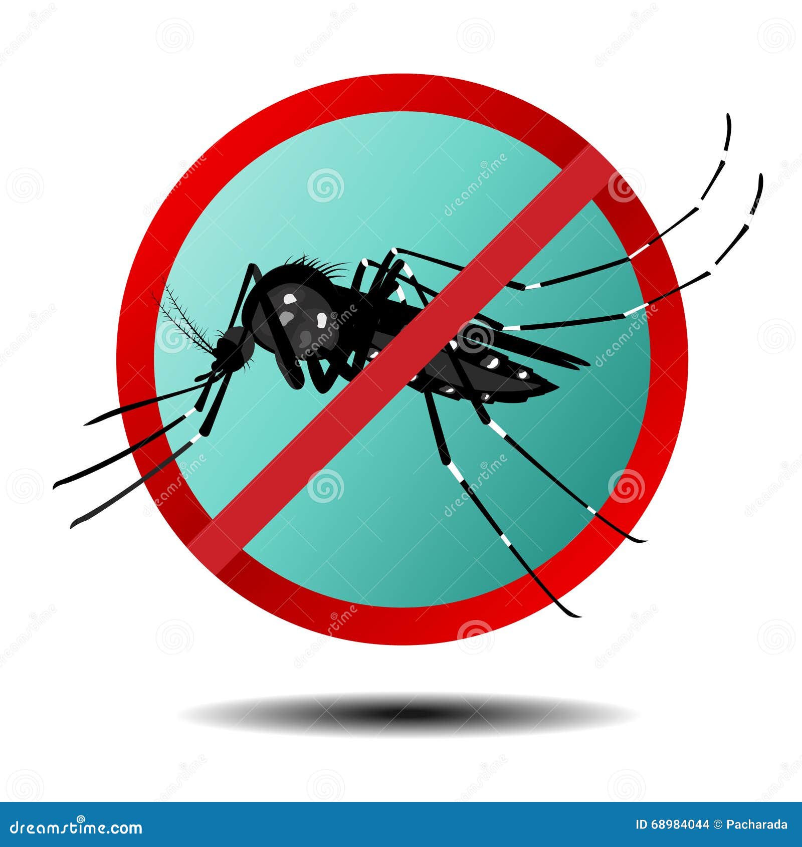 Anti Mosquito Sign Vector Illustration | CartoonDealer.com #71725176