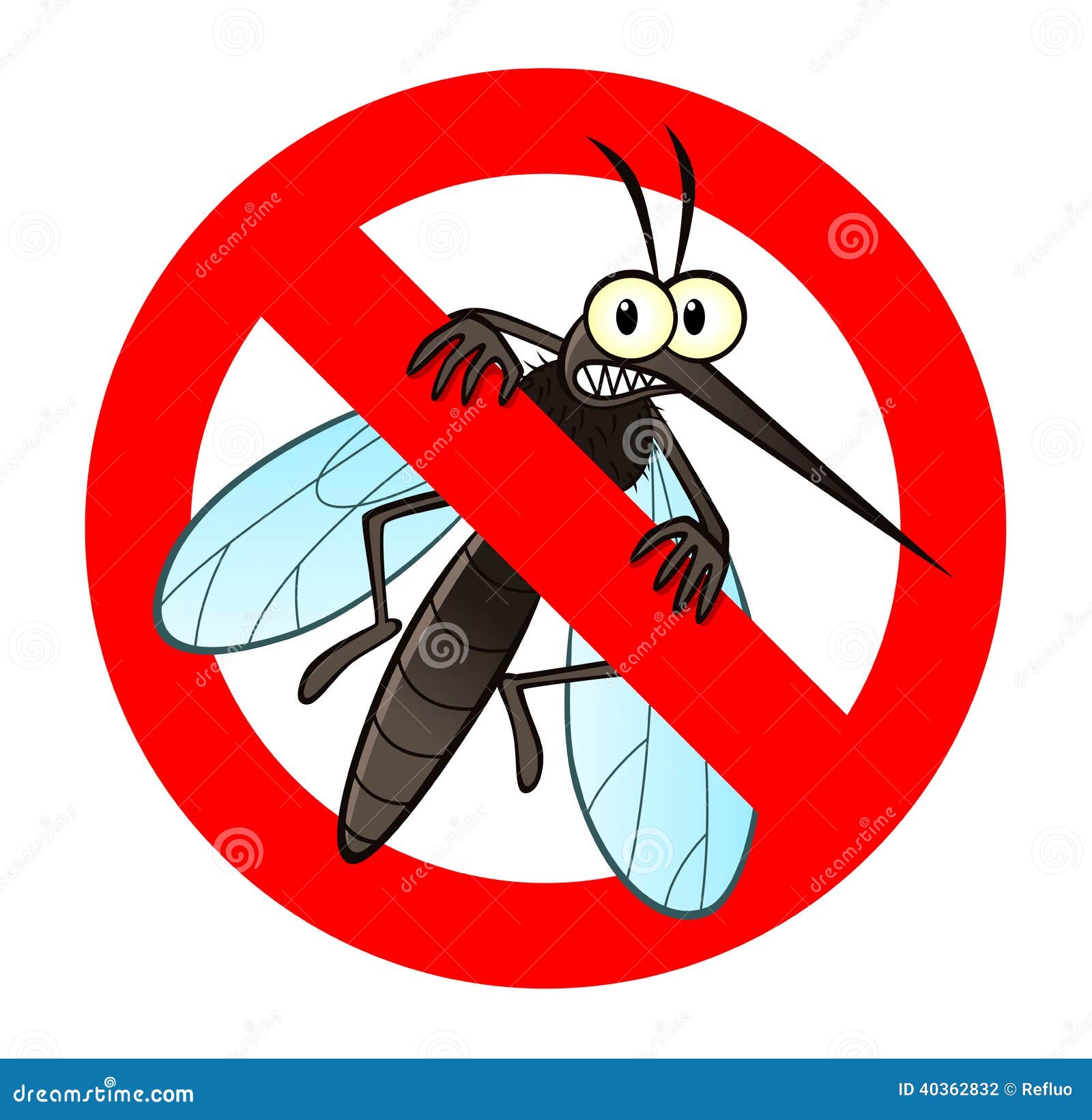 Anti mosquito sign stock vector. Illustration of malaria - 40362832
