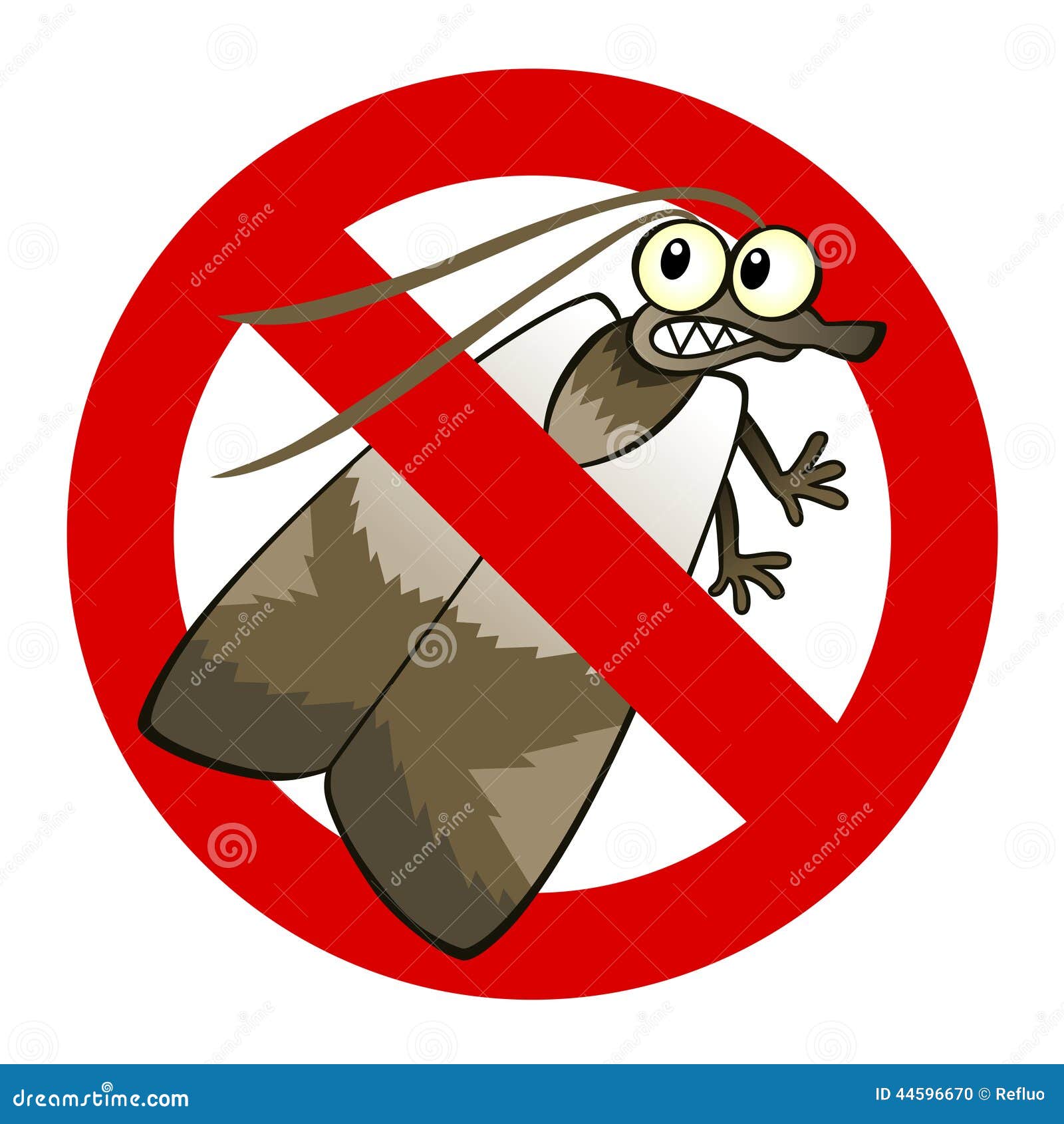 Anti Moth Sign Vector Illustration | CartoonDealer.com #44596670