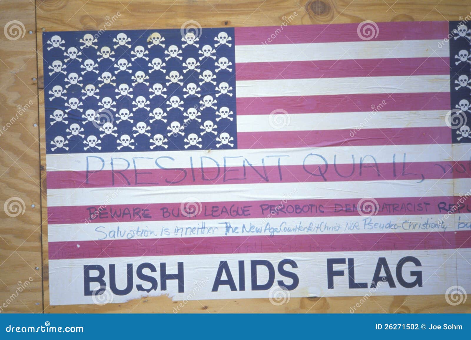 Anti President Bush American Flag Editorial Photography - Image of ...