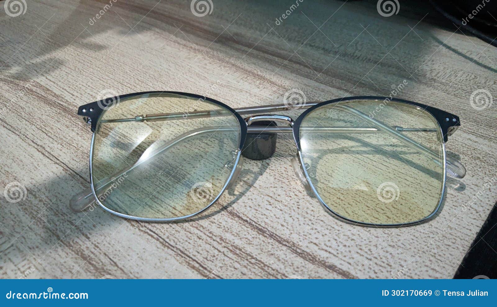 Anti-Radiation Eyeglasses on the Tabble Stock Image - Image of ...