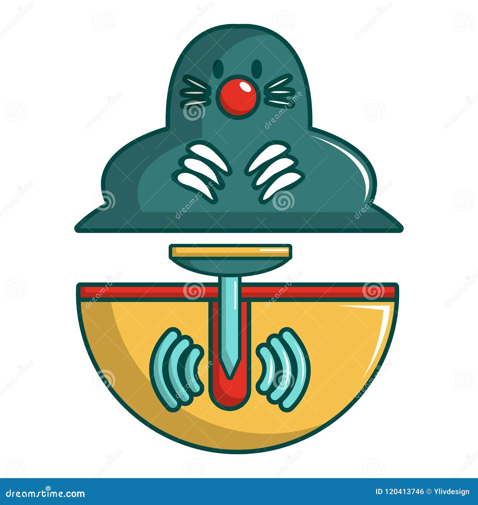 Anti Rodents Device Icon, Cartoon Style Stock Vector - Illustration of ...