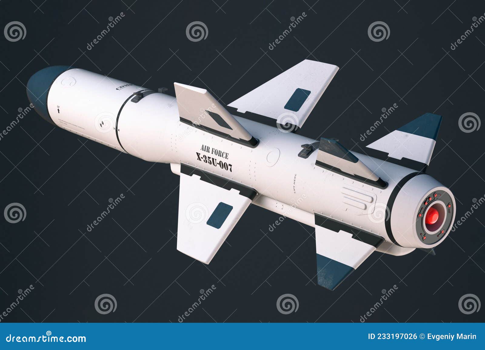 Anti-ship Missile System for the Navy Stock Illustration - Illustration ...
