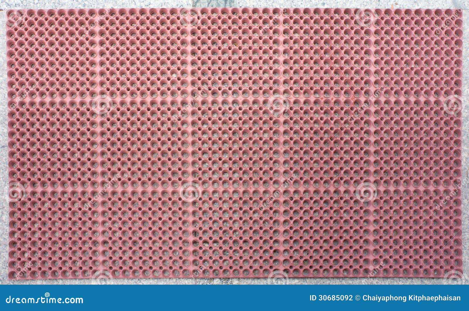 Anti Slip Round Metal Buttons On Pavement. Pedestrian Crossing Equipped ...