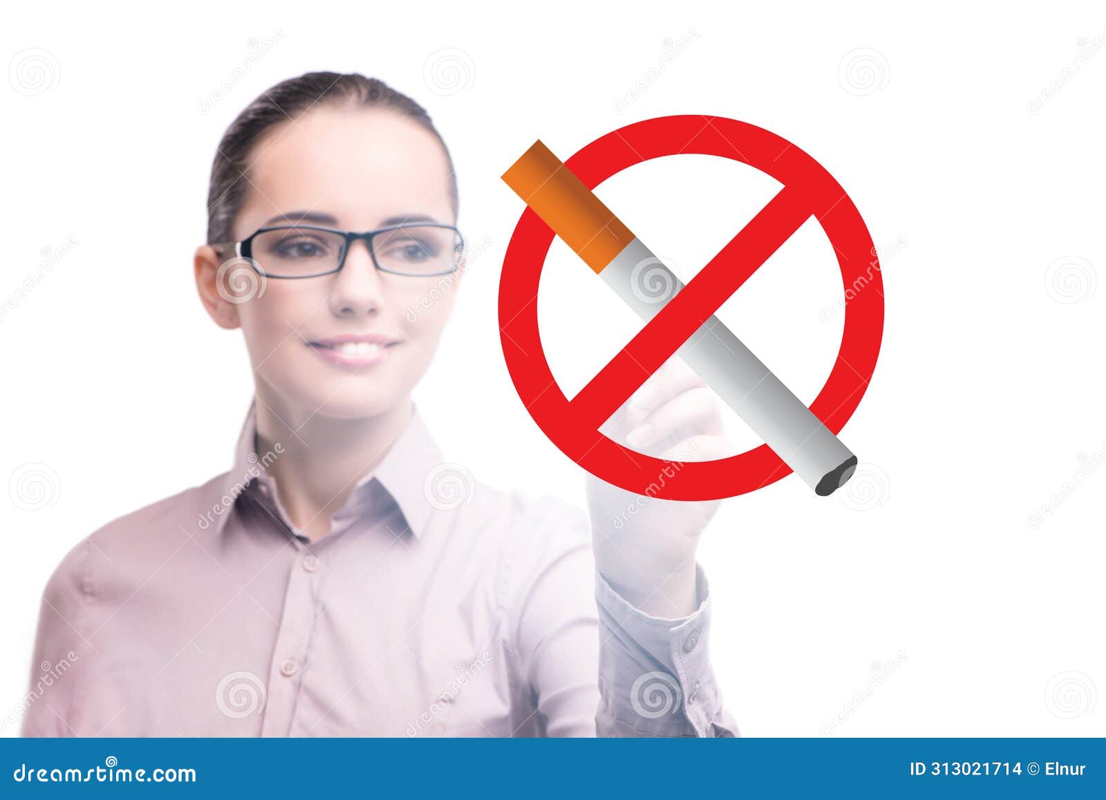Anti Smoking Concept with Antismoking Logo Stock Photo - Image of ...