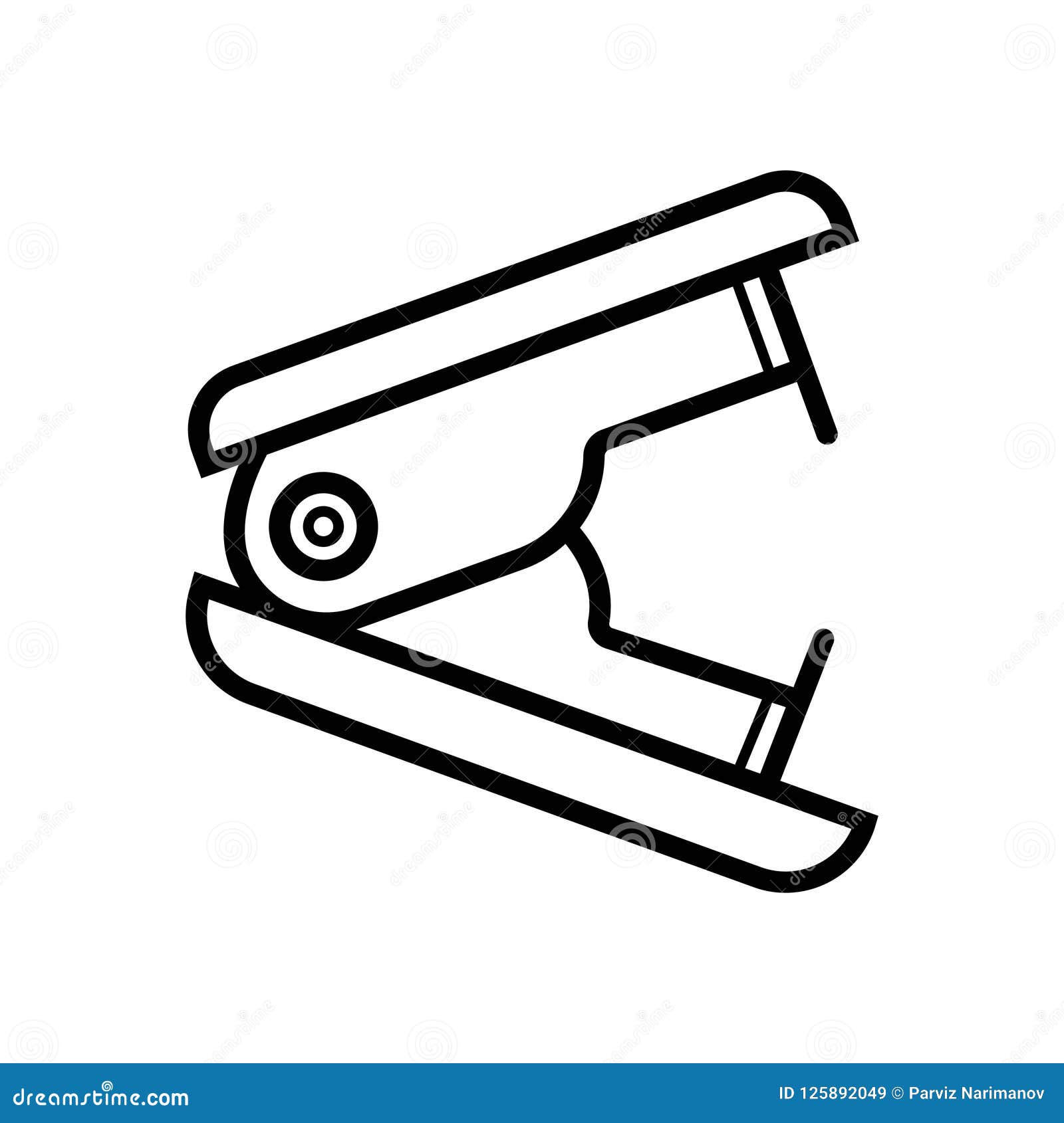 Anti Stapler Icon on White Background. Stock Illustration ...