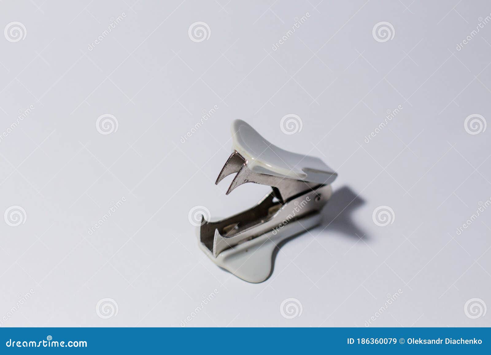Anti-stapler on a White Background Stock Image - Image of crampon ...