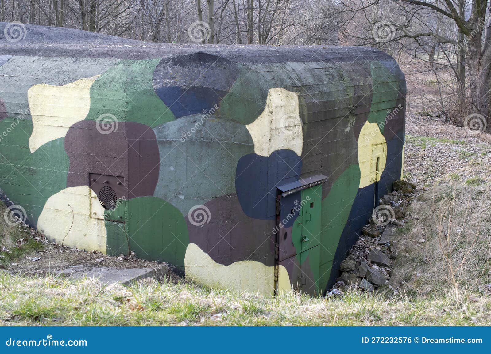 Anti-tank Bunker from the Second World War Stock Photo - Image of ...