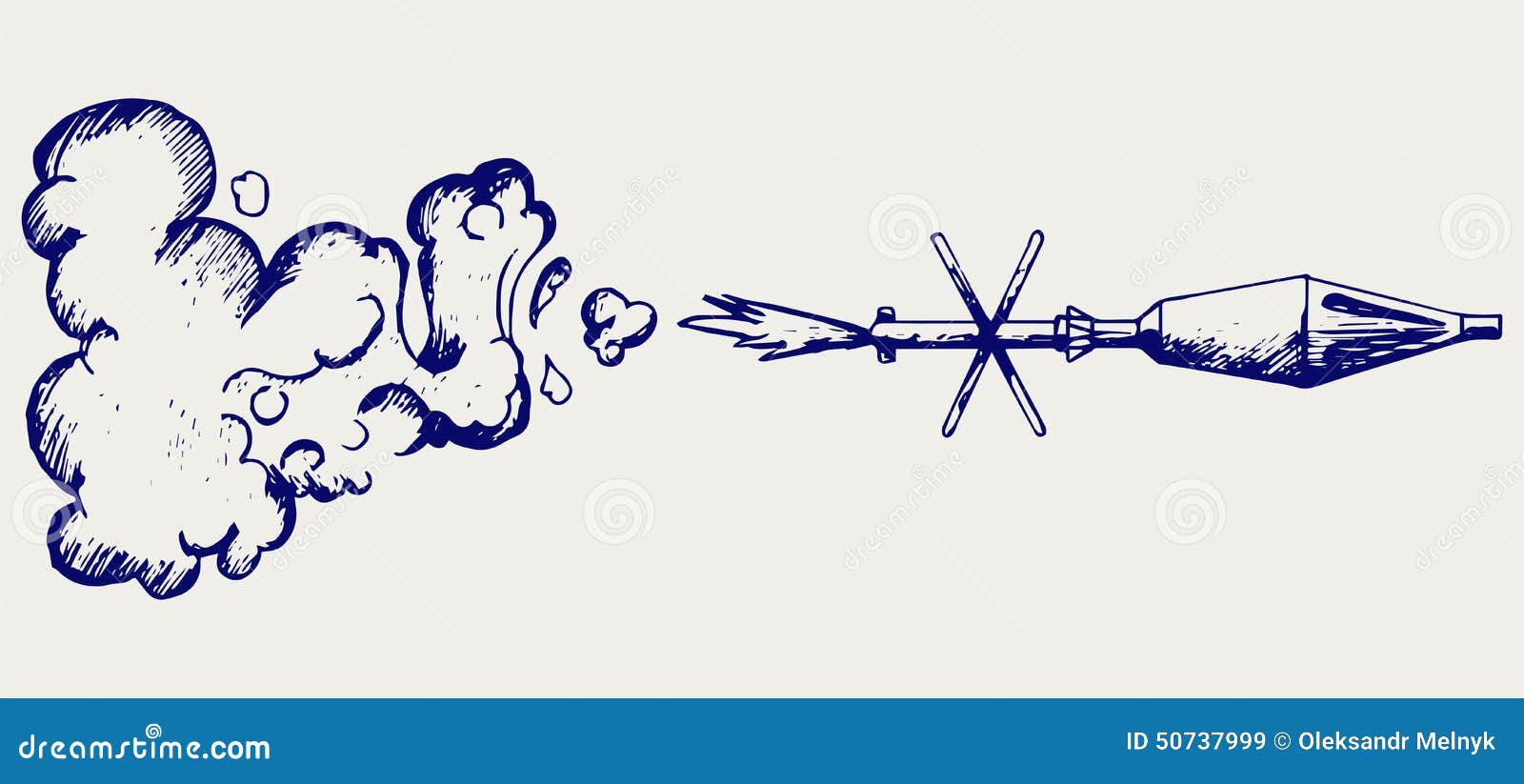 Anti-tank Rocket Propelled Grenade Launcher - RPG 7 Stock Vector ...