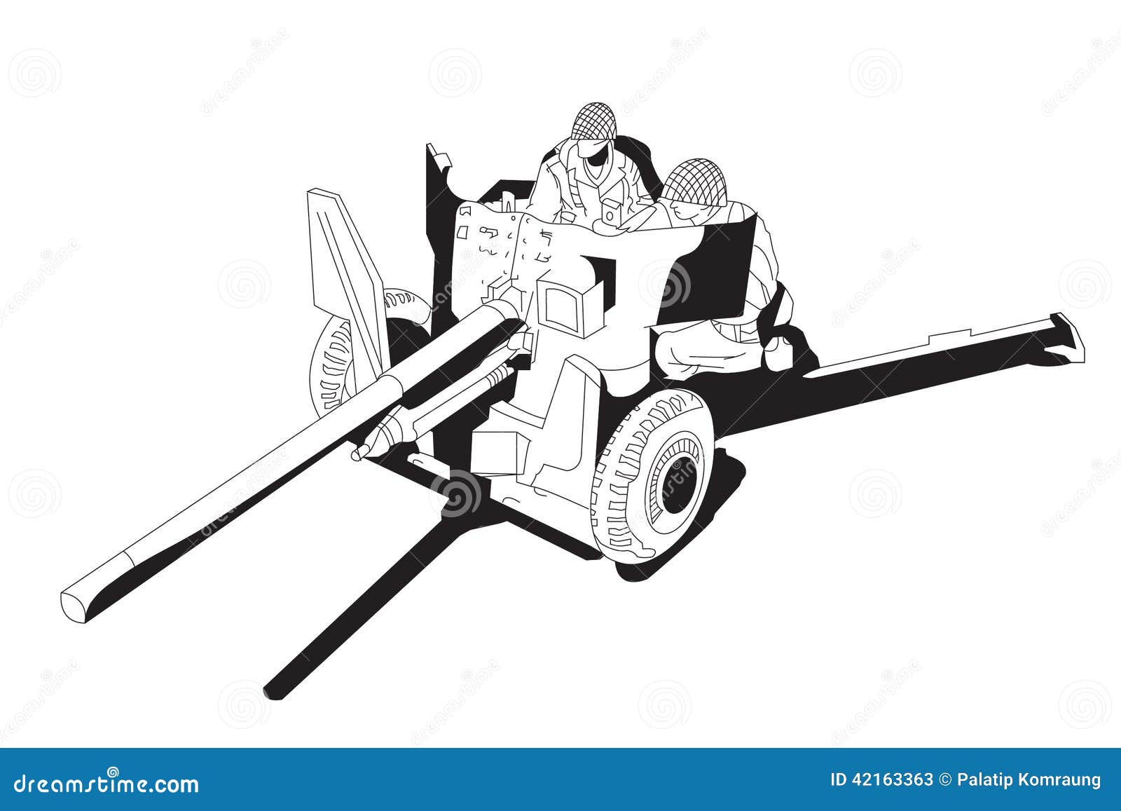 Anti tanque ilustração stock. Ilustração de cartoon, anti - 42163363