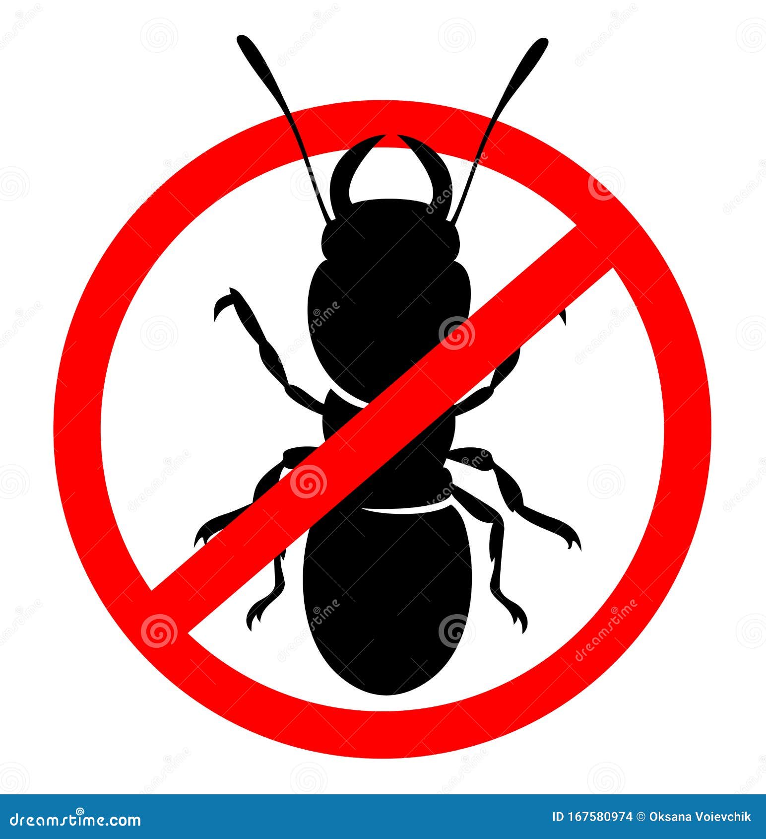 Anti termite symbol vector stock vector. Illustration of control ...