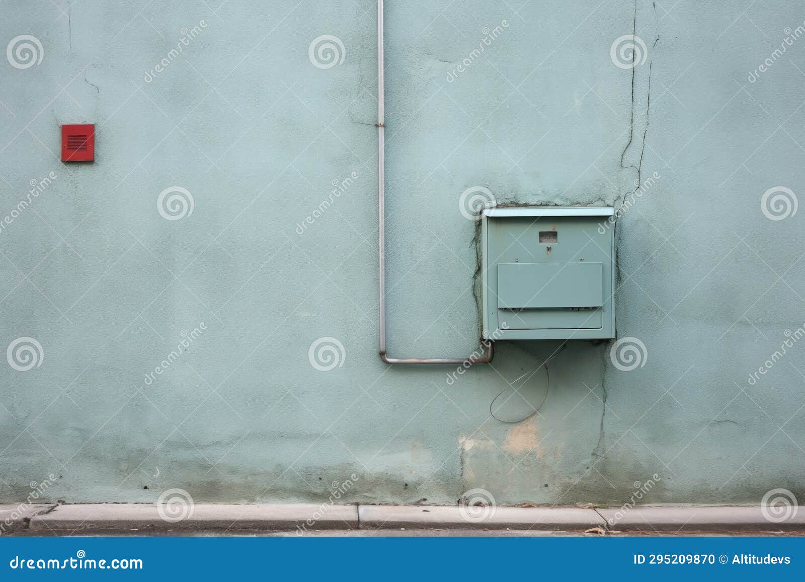 Anti-theft Alarm Box Mounted on a Wall Stock Photo - Image of ...